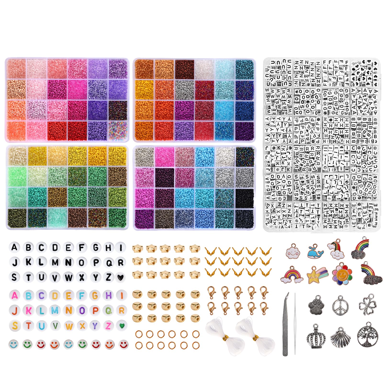 2.6mm Craft Beads 48,000PCS 2.6mm Mini Perler Beads Kit - 96 Colors ...