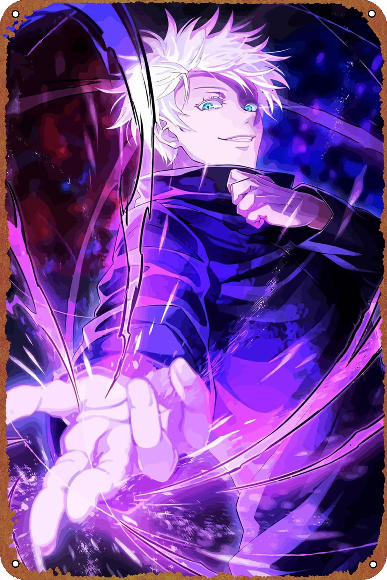 Snapklik.com : Satoru Gojo Metal Tin Sign Hanging Retro Sign Kitchen ...