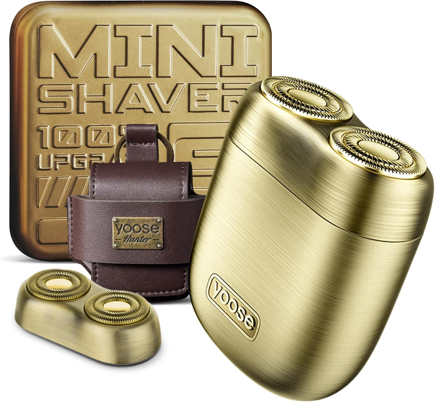 yoose Mini Shaver, Bounty Hunter Electric Razor for Men Gift Set, All ...