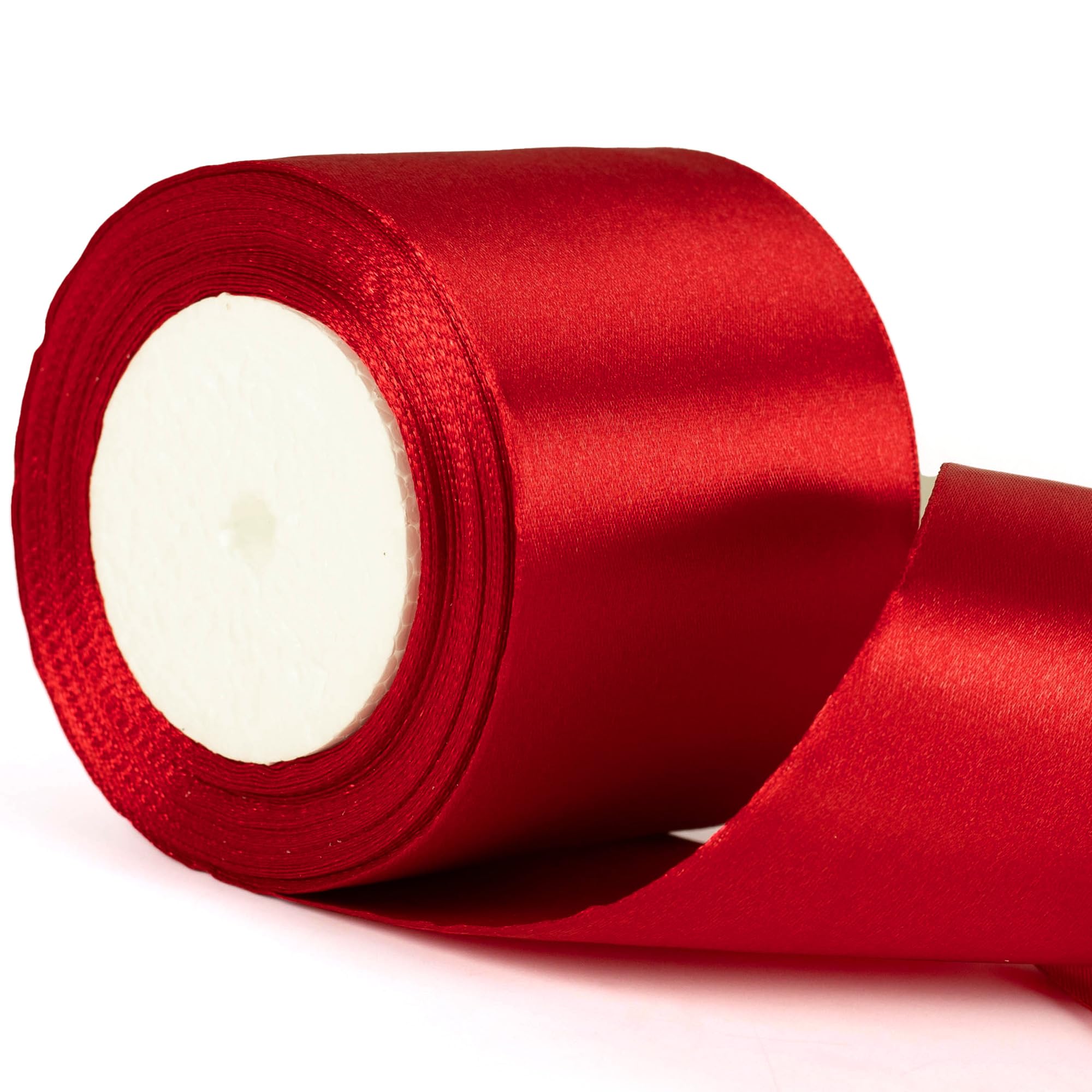 75mm Wide Burgundy Red Ribbon Thick Christmas Ribbon for Gift Wrapping ...