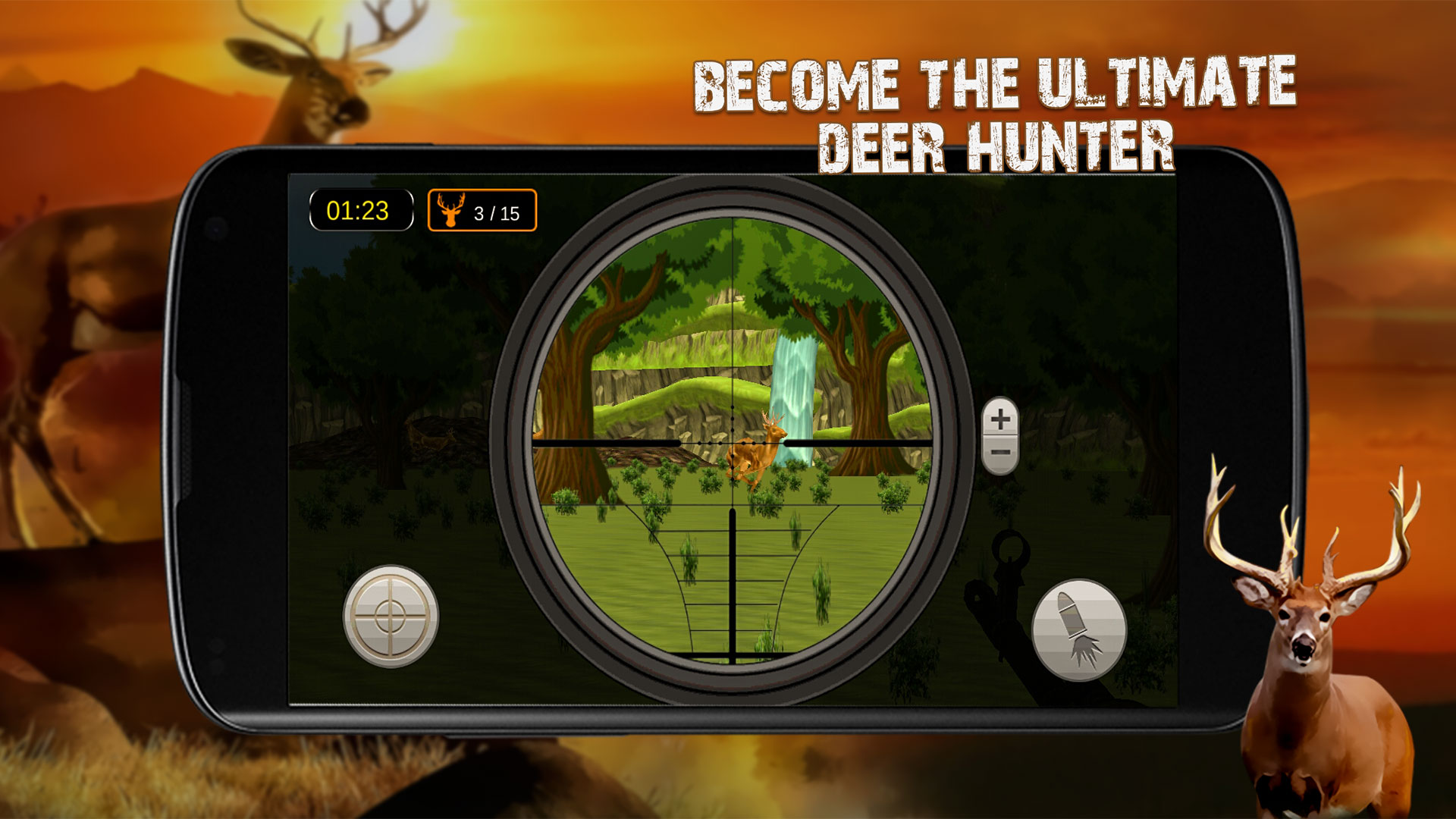 Exotic Deer Hunting 3D - Hunt the Stags in Beautiful Forest to become ...