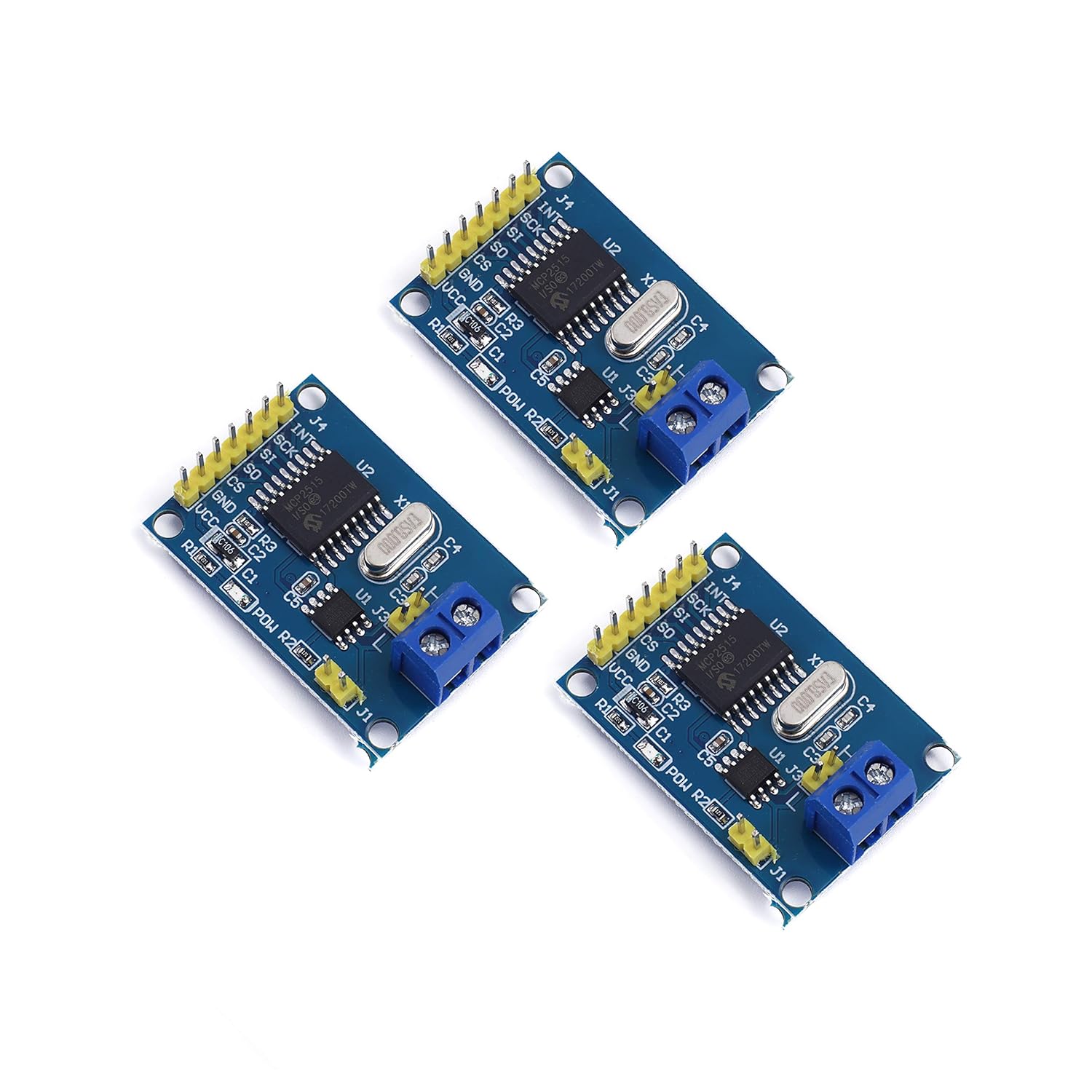 SongHe 3Pcs MCP2515 CAN Bus Module TJA1050 Receiver SPI Module for Arduino 51 MCU ARM Controller ...