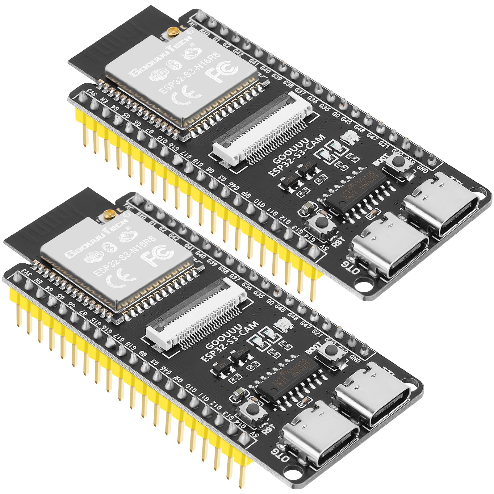 Amazon.com: 2 Pack ESP32 S3 CAM Development Board - ESP32-S3-WROOM ...