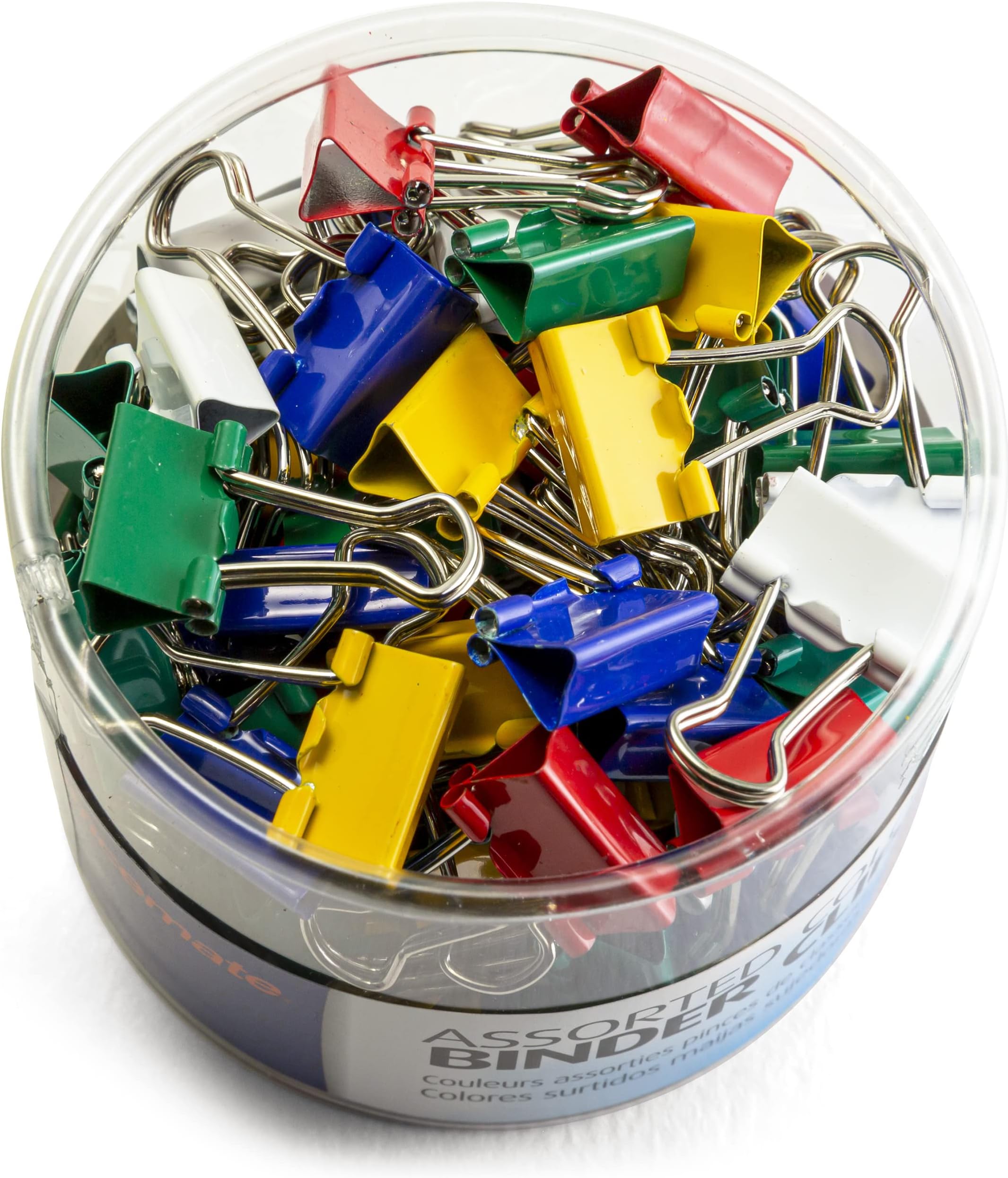 Amazon.com : Officemate Mini Binder Clips, Assorted Colors, 60 Clips ...