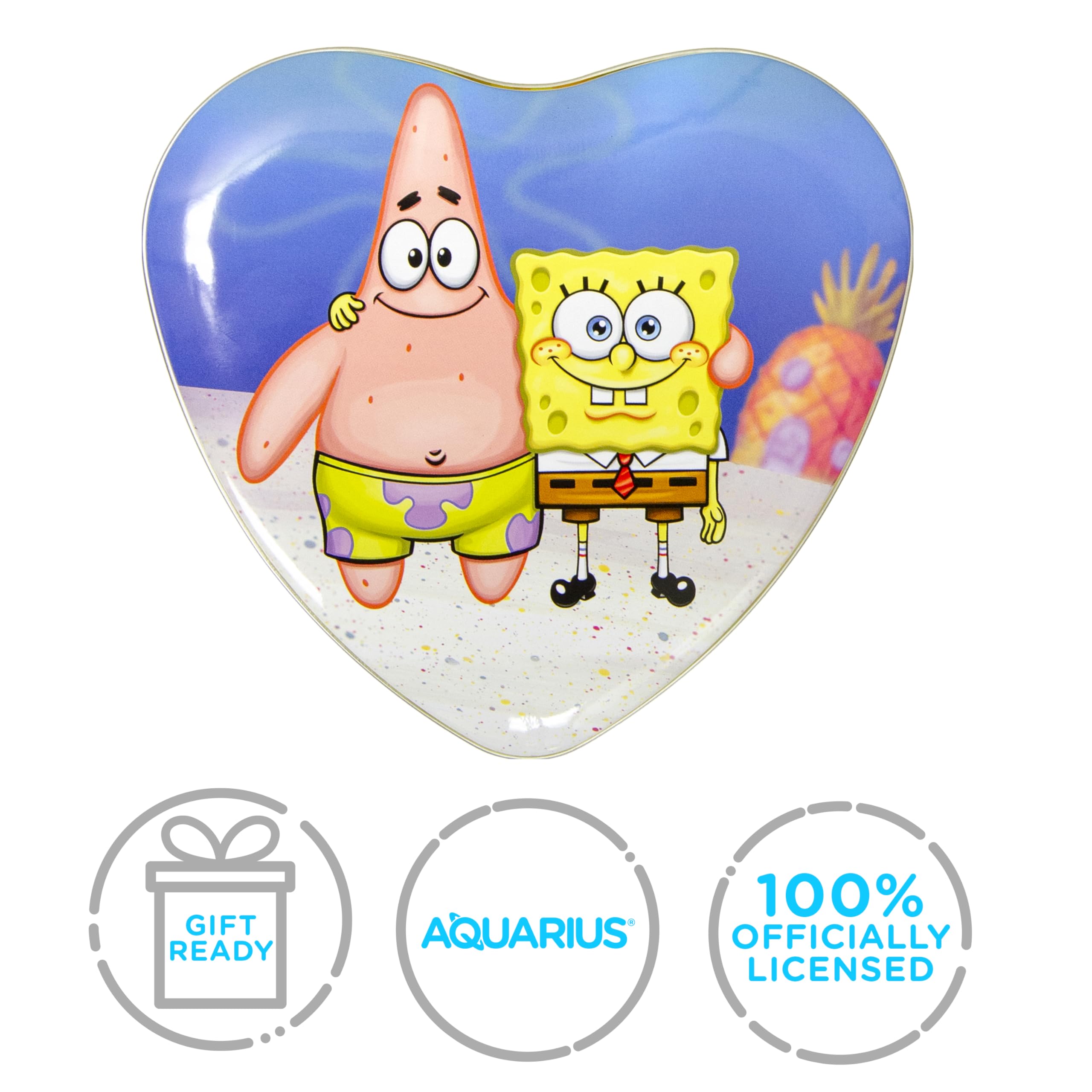 Squidward And Spongebob Connected Heart