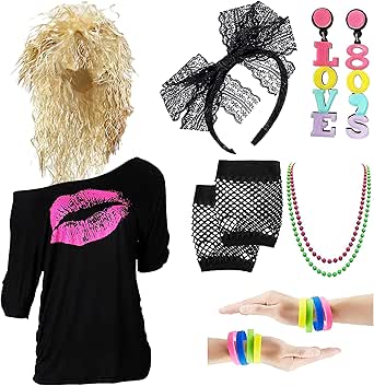 Amazon.com: ZeroShop 80s Clothes for Women, 1980s Costumes Outfit ...