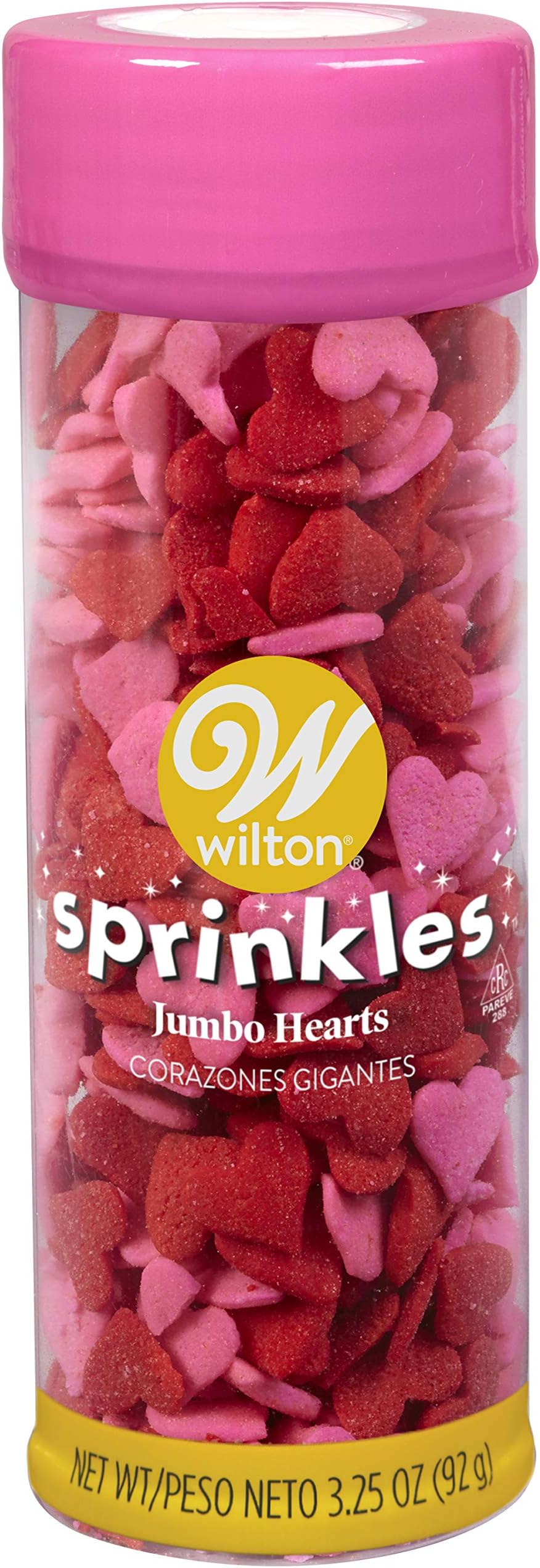 Amazon.com: Jumbo Red Heart Sprinkles : Grocery & Gourmet Food