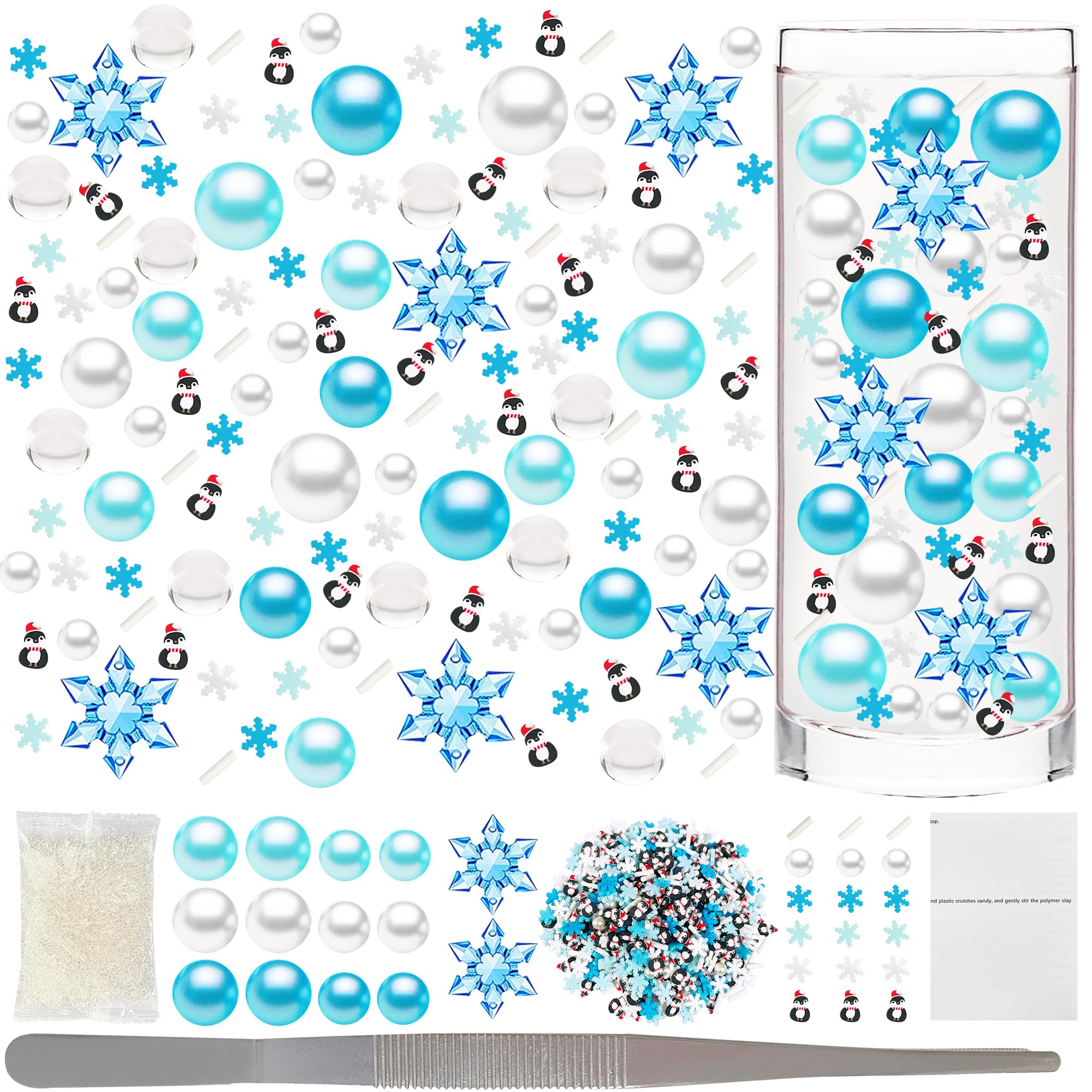 Amazon.com: llxieym Christmas Winter Vase Fillers Pearls Christmas ...