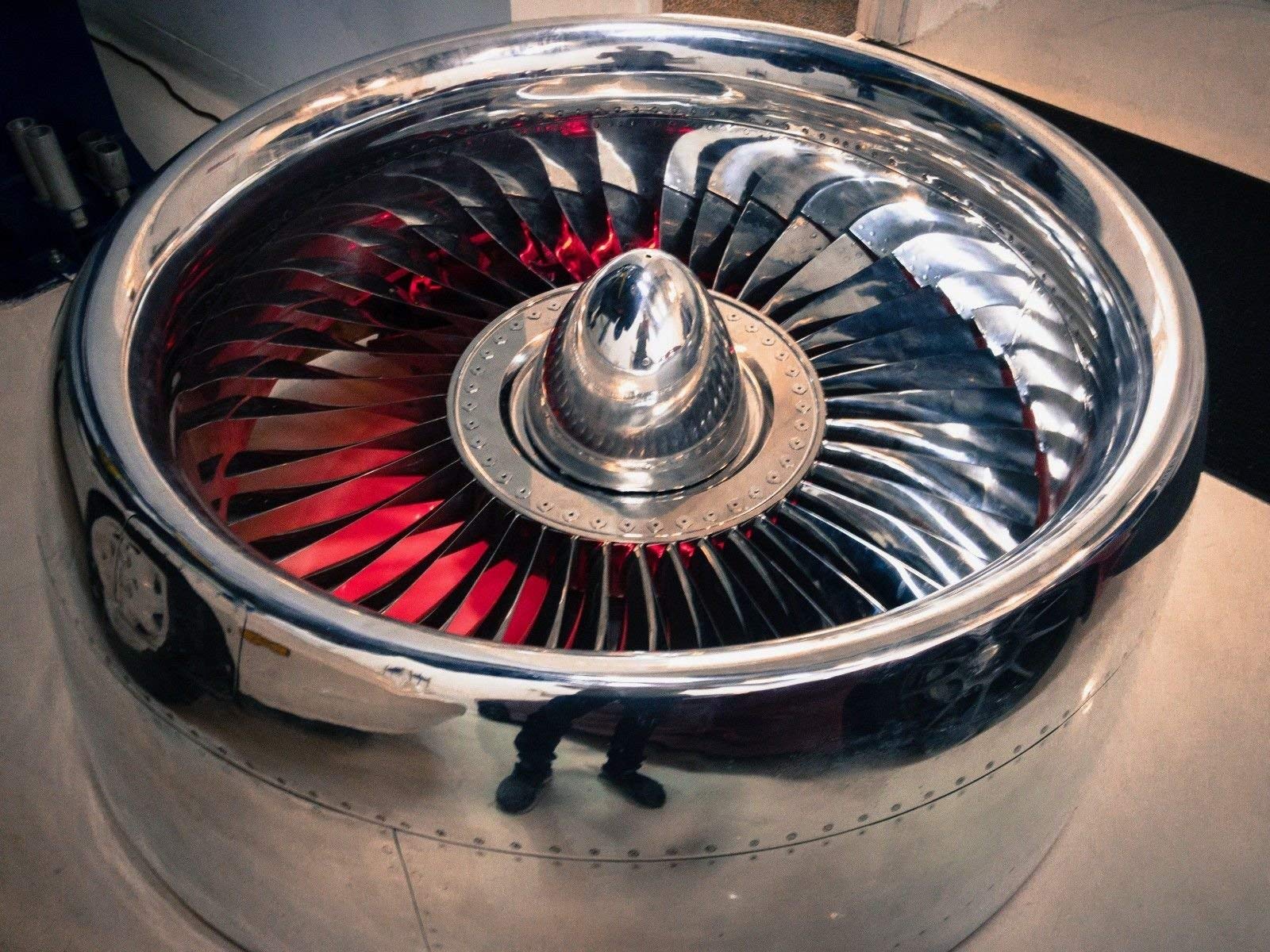 Buy Boeing 737 Jet Engine Coffee Table Pratt & Whitney Aircraft Turbine ...