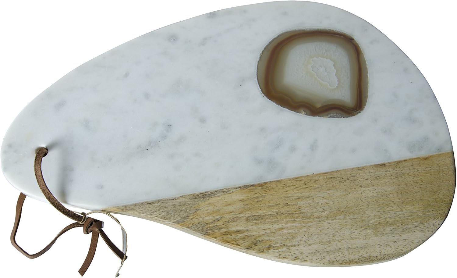 Amazon.com | Marble and Wood Cheese Board With Agate Inlay: Cheese Servers