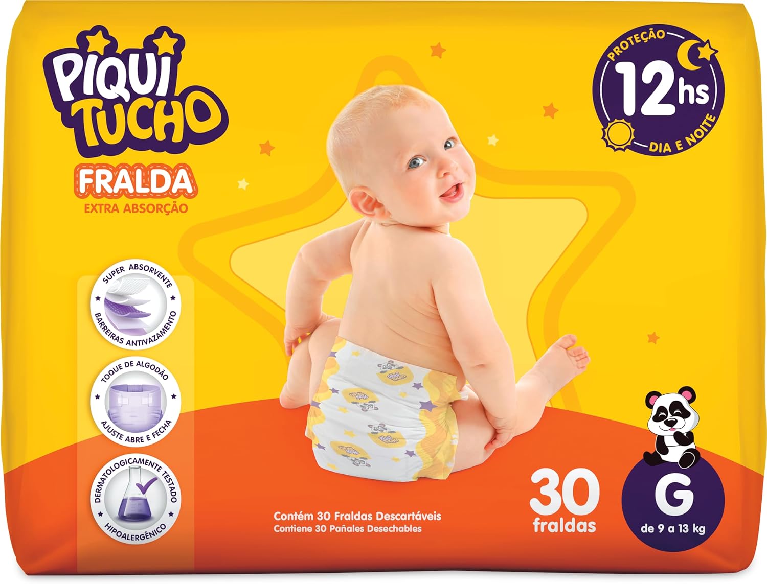 Fralda Descartável Infantil Piquitucho Mega G | Amazon.com.br