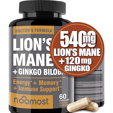 Amazon.com: Brain Forza Organic Lion's Mane Mushroom Capsules, Natural ...