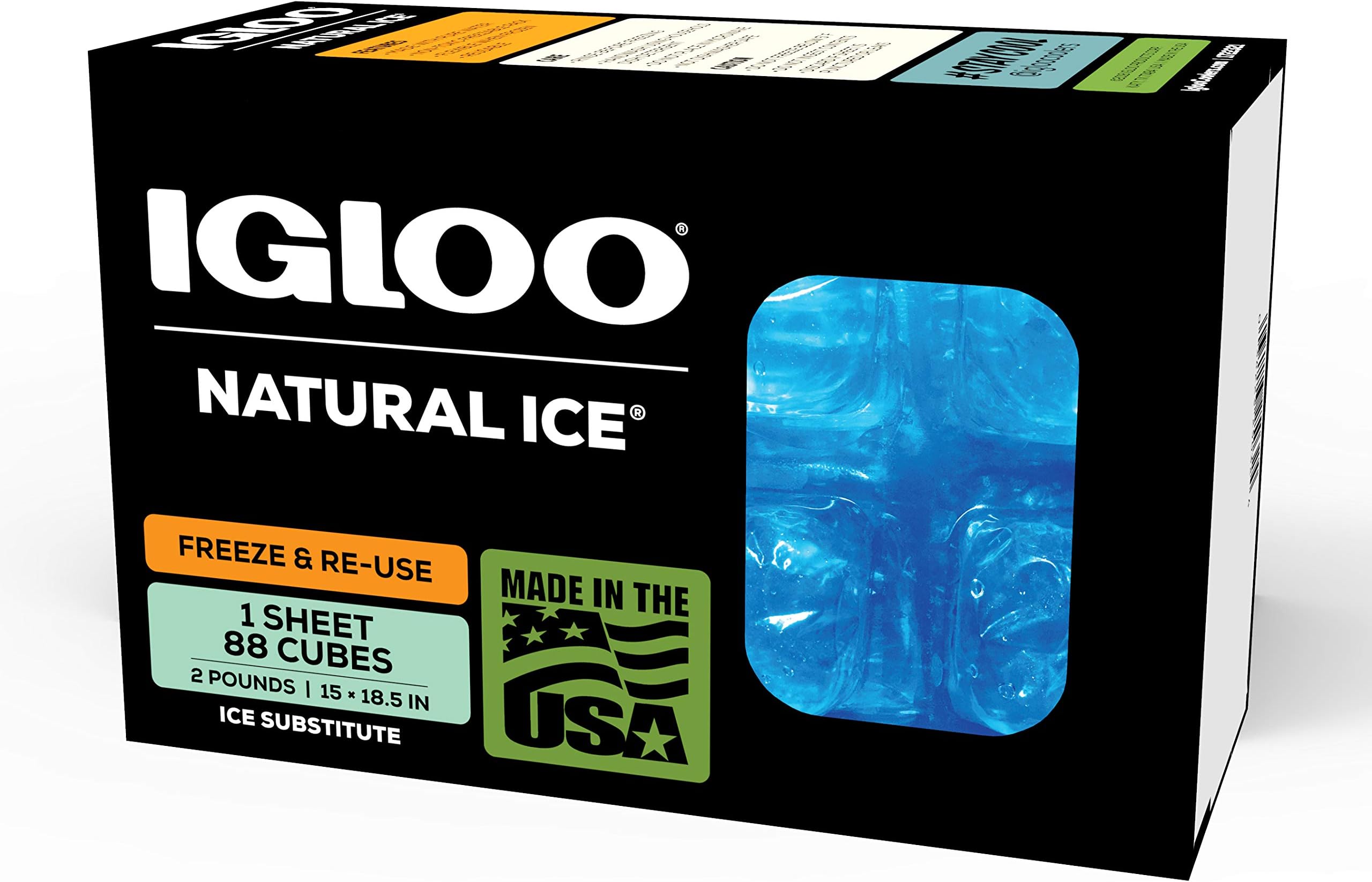 Amazon.com: Jacent Flexible Reusable Ice Mat: Jumbo 12 x 9.5" Ice Pack ...