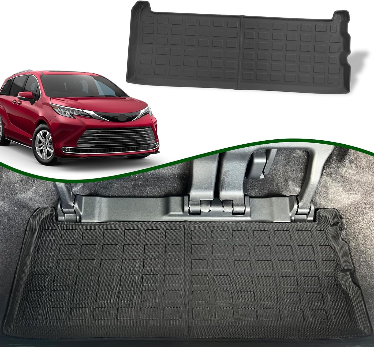 Amazon.com: xipoqix Cargo Mat Compatible with 2021-2024 Toyota Sienna 7 ...