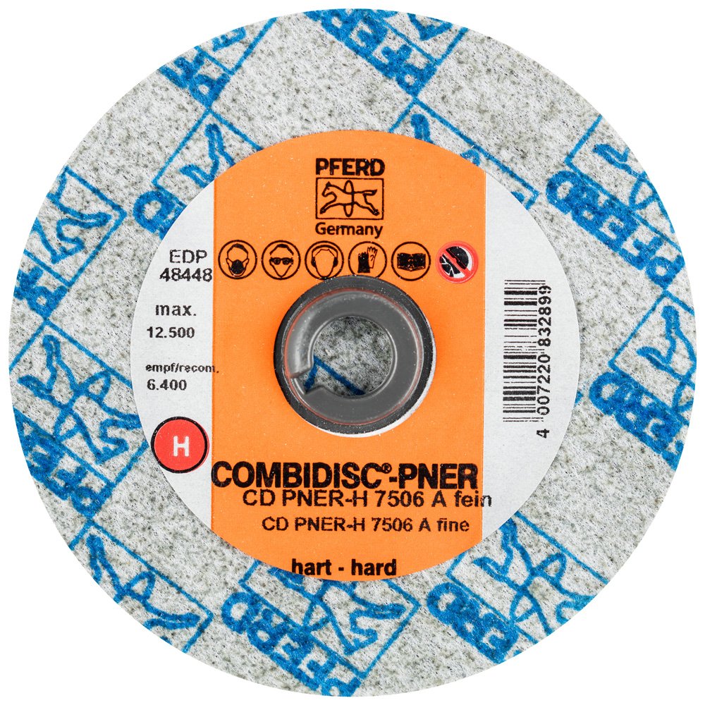 PFERD 48448 Combidisc PNER Unitized Quick Change Disc, Type CD, Aluminum Oxide, 3" Diameter ...