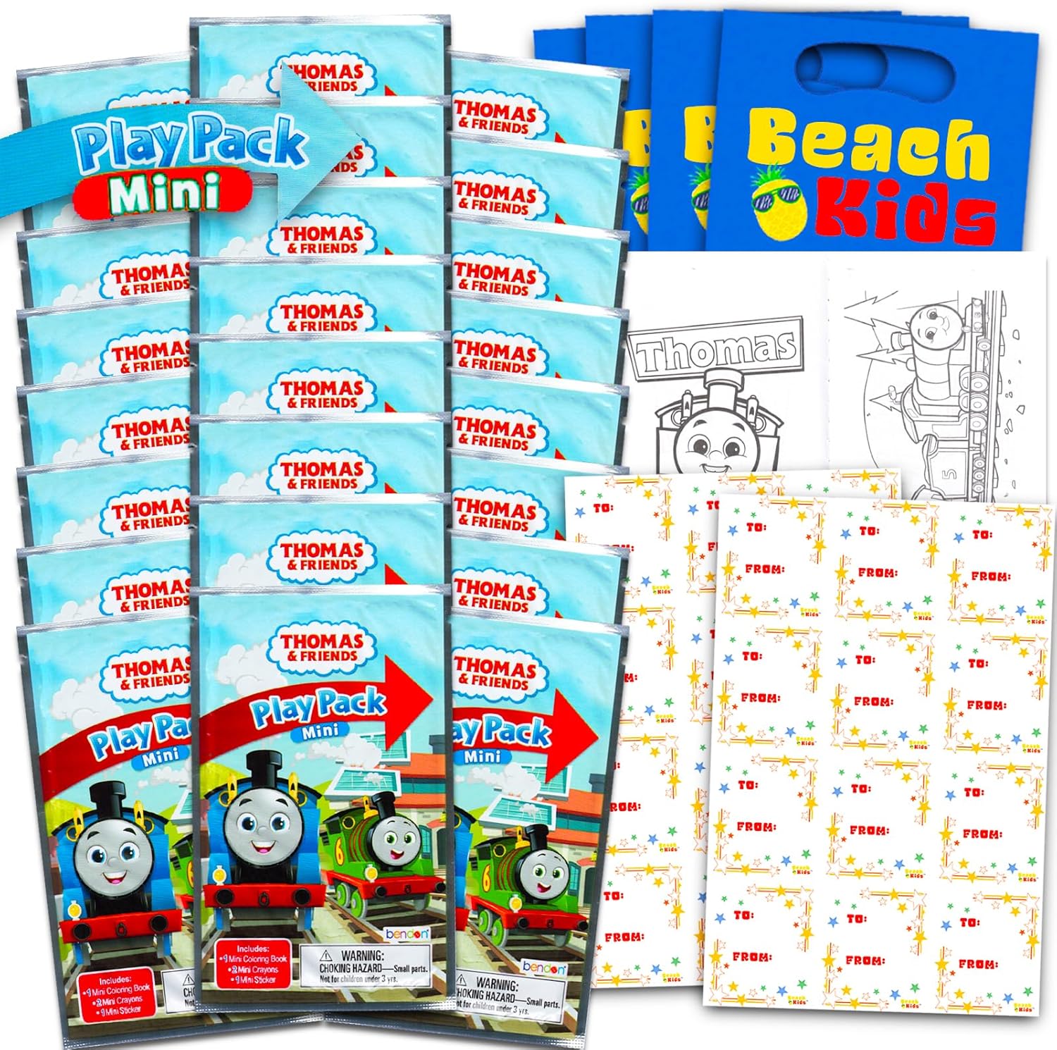Amazon.com: Thomas and Friends Classroom Prize Party Favors - Bundle of ...