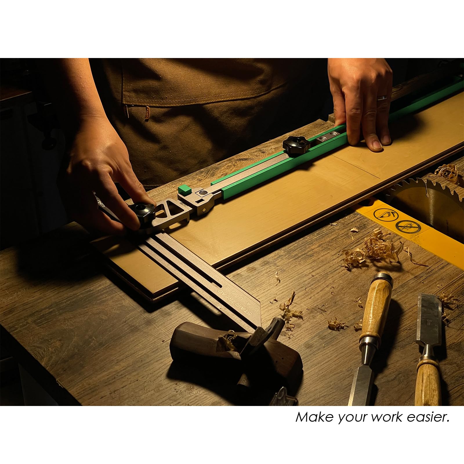 Snapklik.com : SUNLFPROD Stair Tread Template Tool - Upgrade Stair Tread Gauge, Stair Tread ...