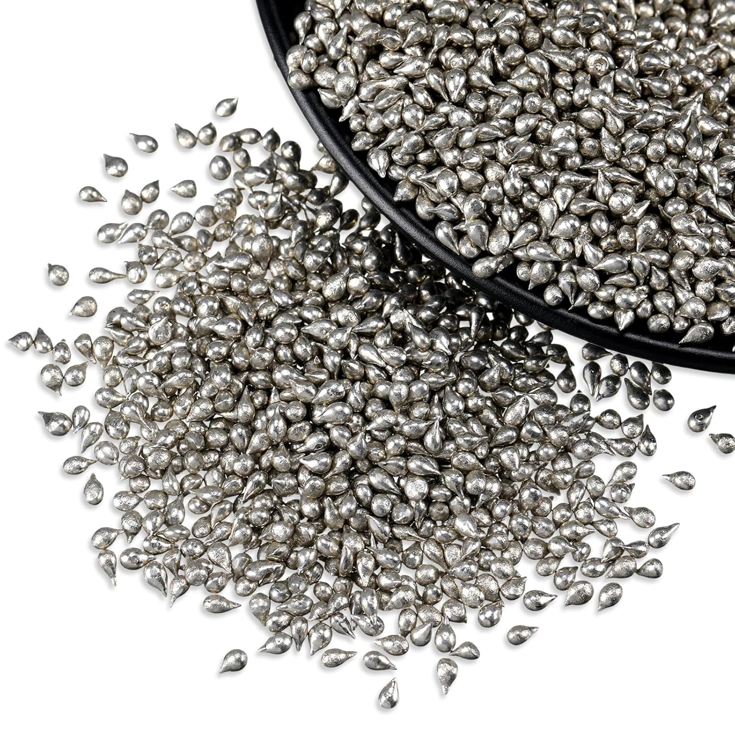 Tandefio 1 Pound Tin Shot Tin Sn Metal, Pure Tin 99.9+% Raw Tin Metal ...