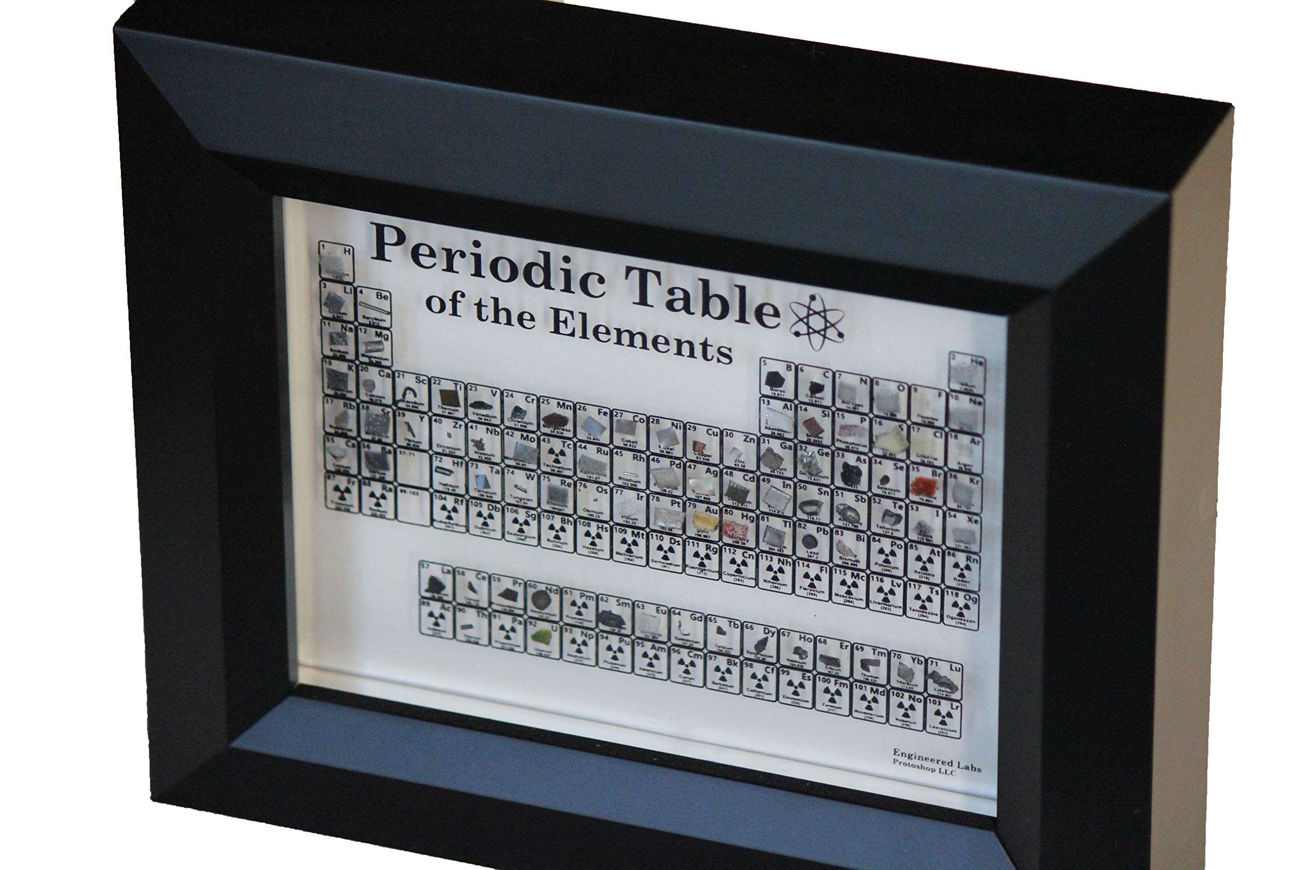 Buy Heritage Periodic Table (Framed), Periodic Table With Real Element ...