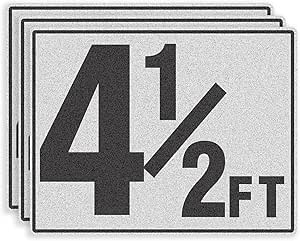 Amazon.com : 4.5FT Pool Depth Markers - Joyfulmap 3 Pack 6x7.8 IN Vinyl ...