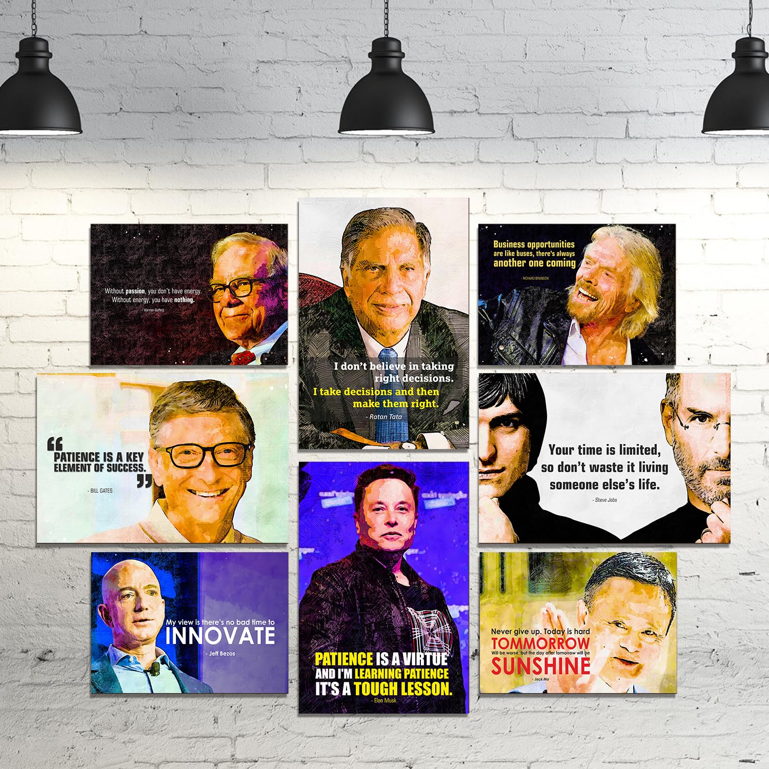 PAPER PLANE DESIGN PPD Motivational Quotes Wall Framed Posters, Office ...