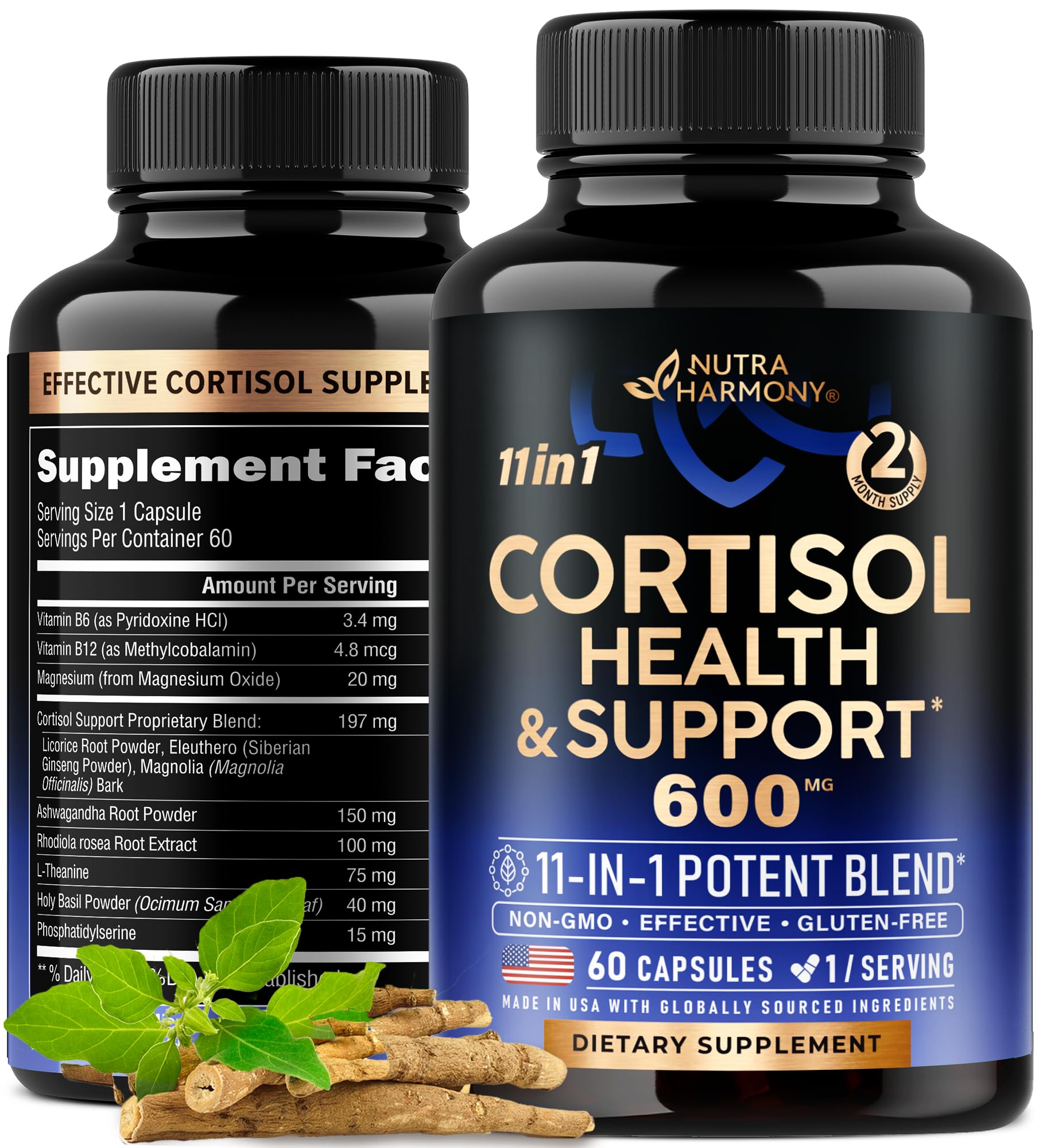 Amazon.com: Cortisol Supplement - 11 in 1 Hormone Balance for Women ...