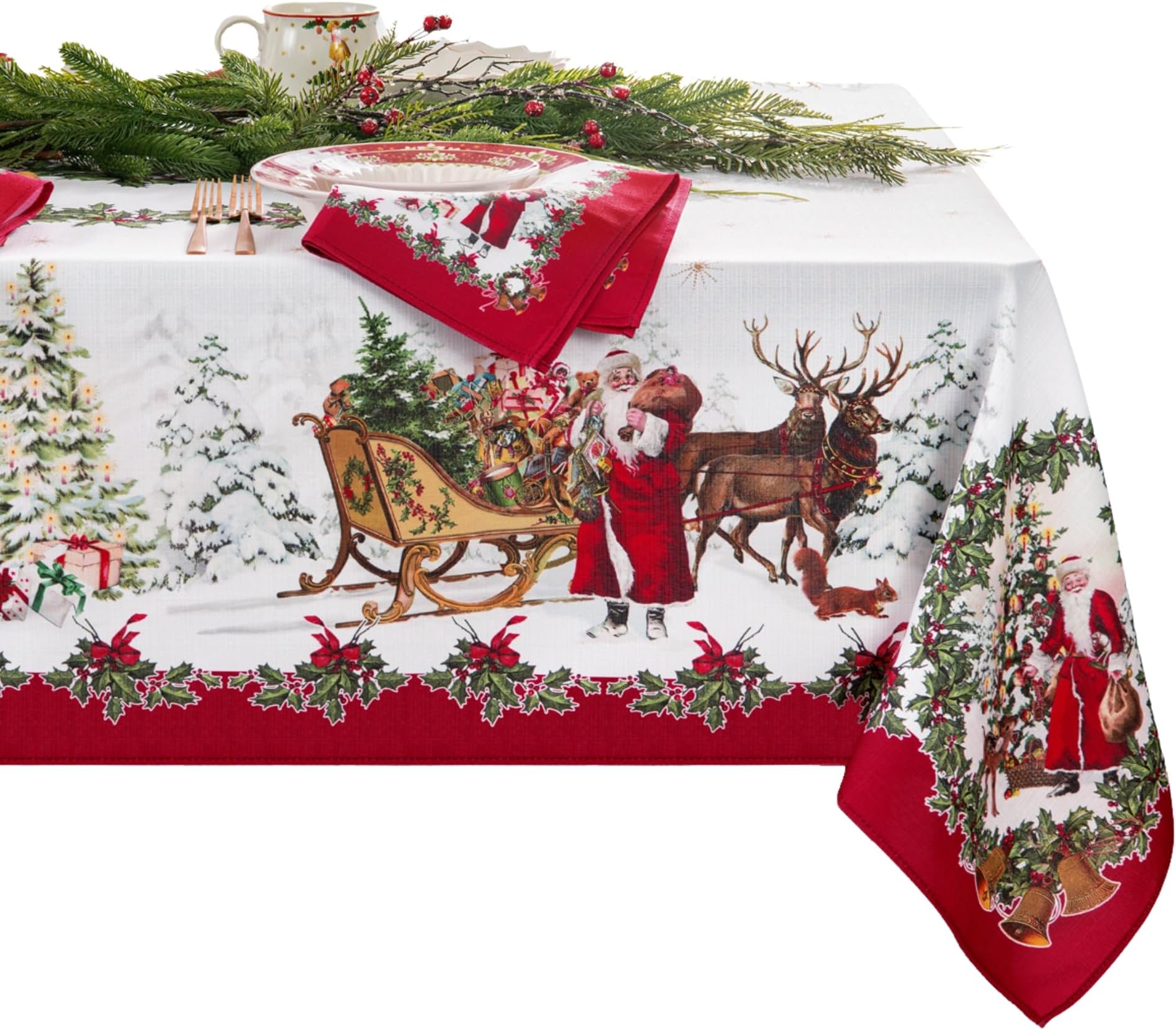 Amazon.com: Elrene Home Fashions Villeroy & Boch Toy's Fantasy Holiday ...