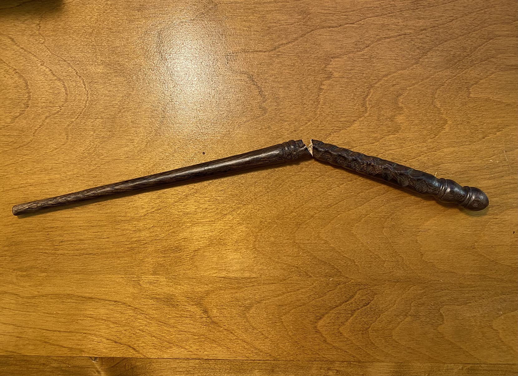 Amazon.com: Handicraftviet Round Wand, Hand – Carved Wooden Wizard ...
