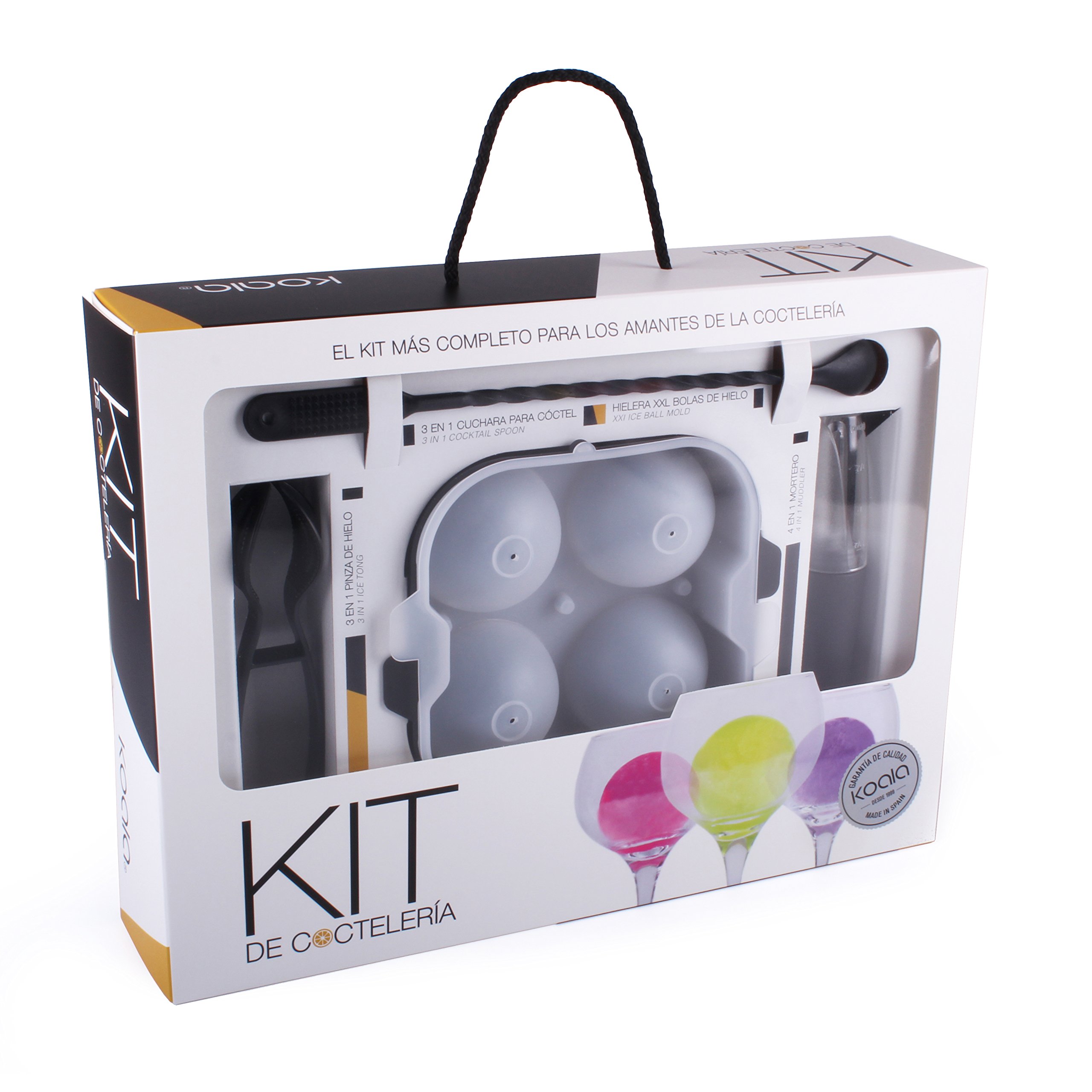 Kit De Coctelería Koala - Incluye Molde Para Bola De Hielo XXL Y ...