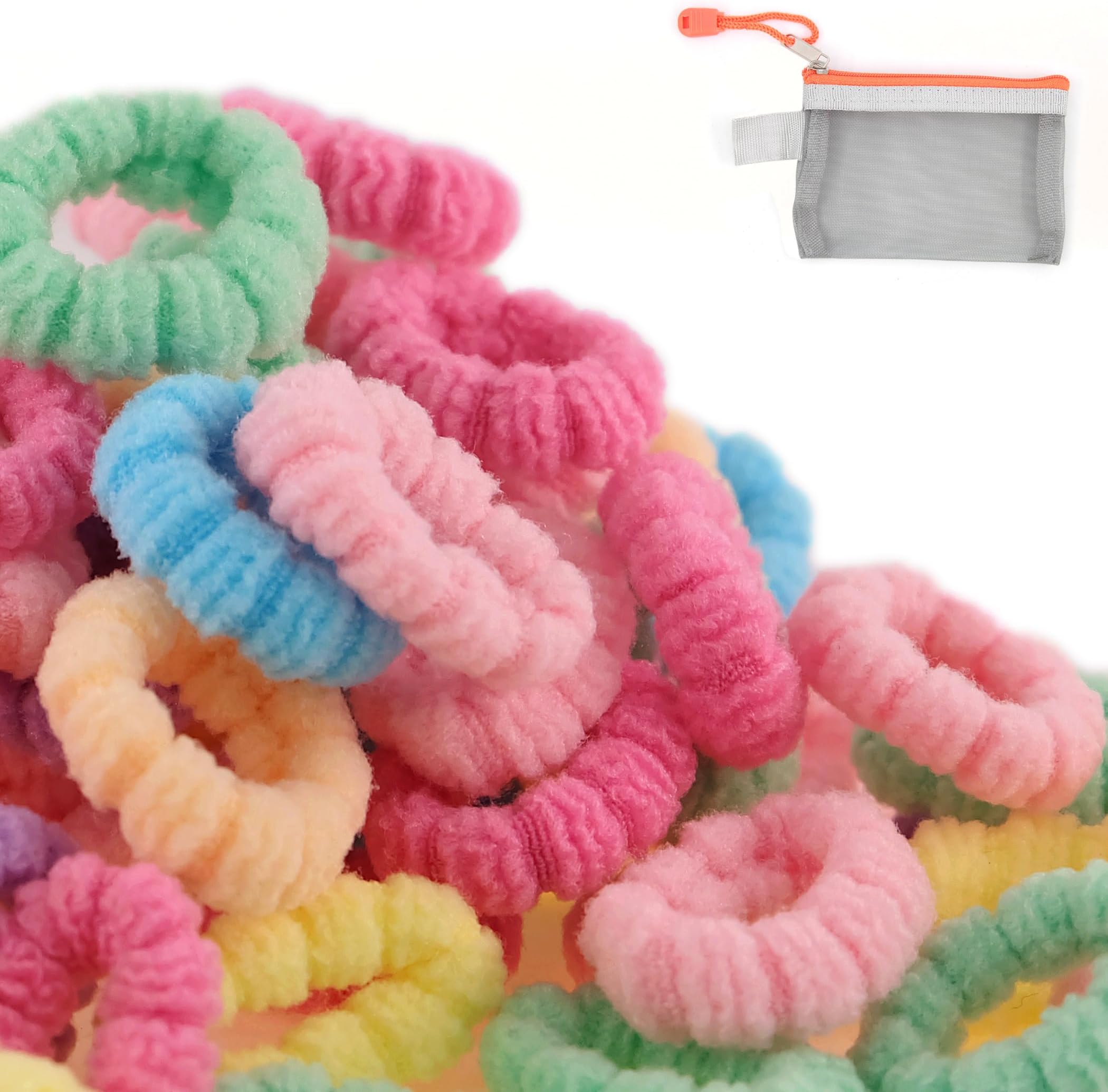 Amazon.com : Youxuan Black Small Elastic Hair Ties, Soft, Stretchy, and ...