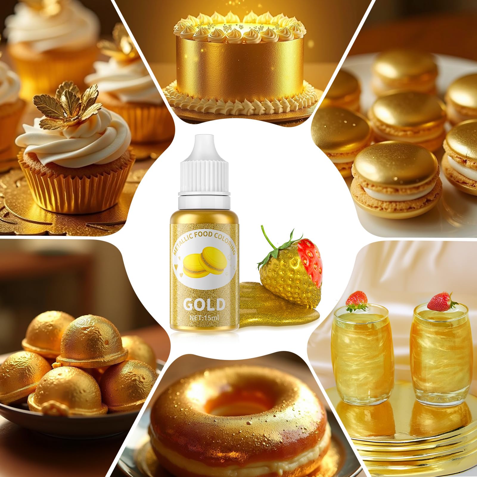 Snapklik.com : Food Coloring Liquid Set - Wayin Rainbow Edible Food Dye ...