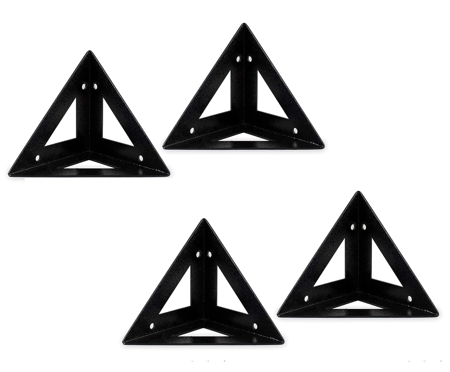 DILNAZ ART Heavy Duty Triangle Shaped Wall Shelf Angle Brackets, Powder ...