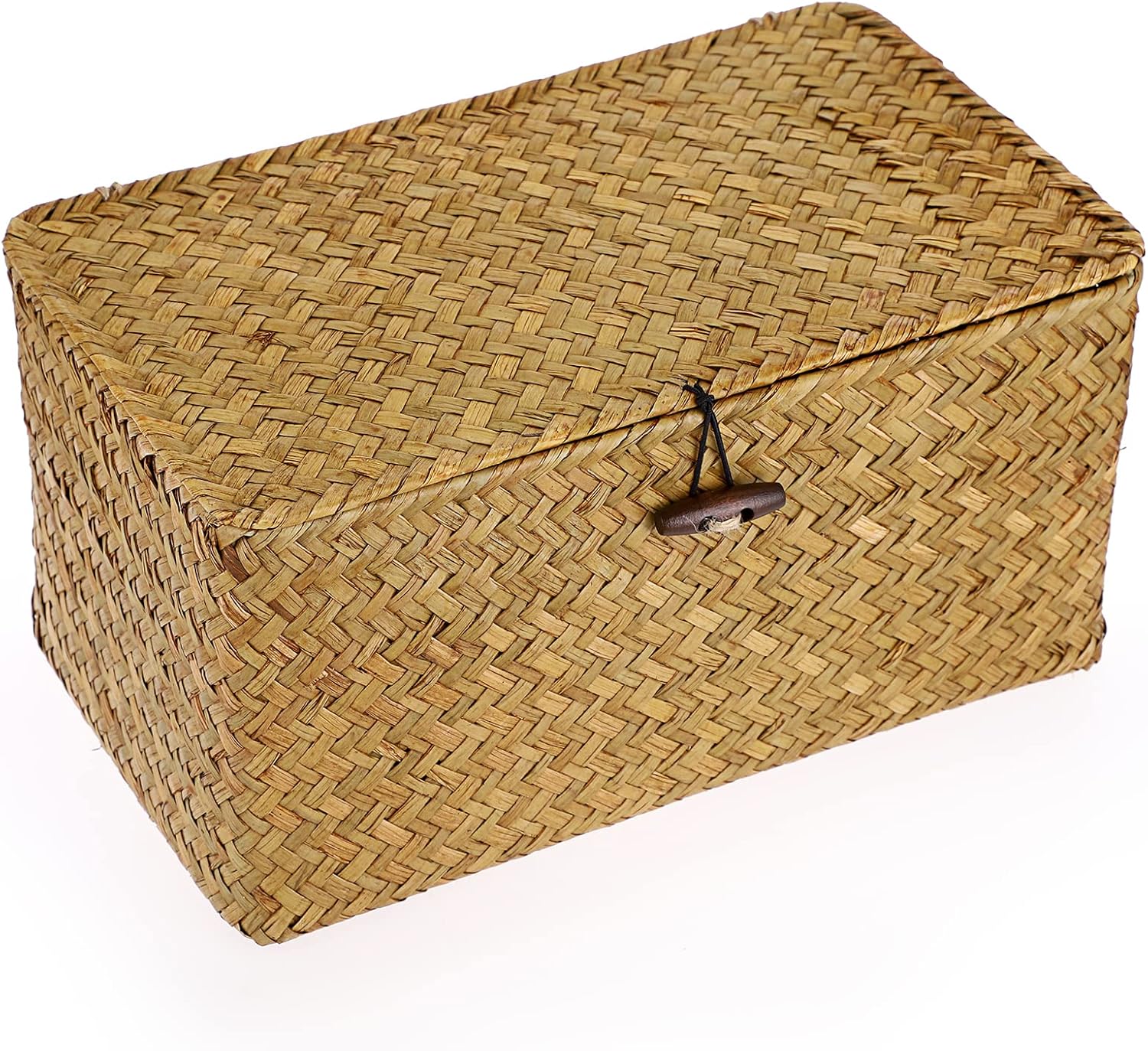 Amazon.com: Hipiwe Wicker Shelf Baskets Bin with Lid, Handwoven ...