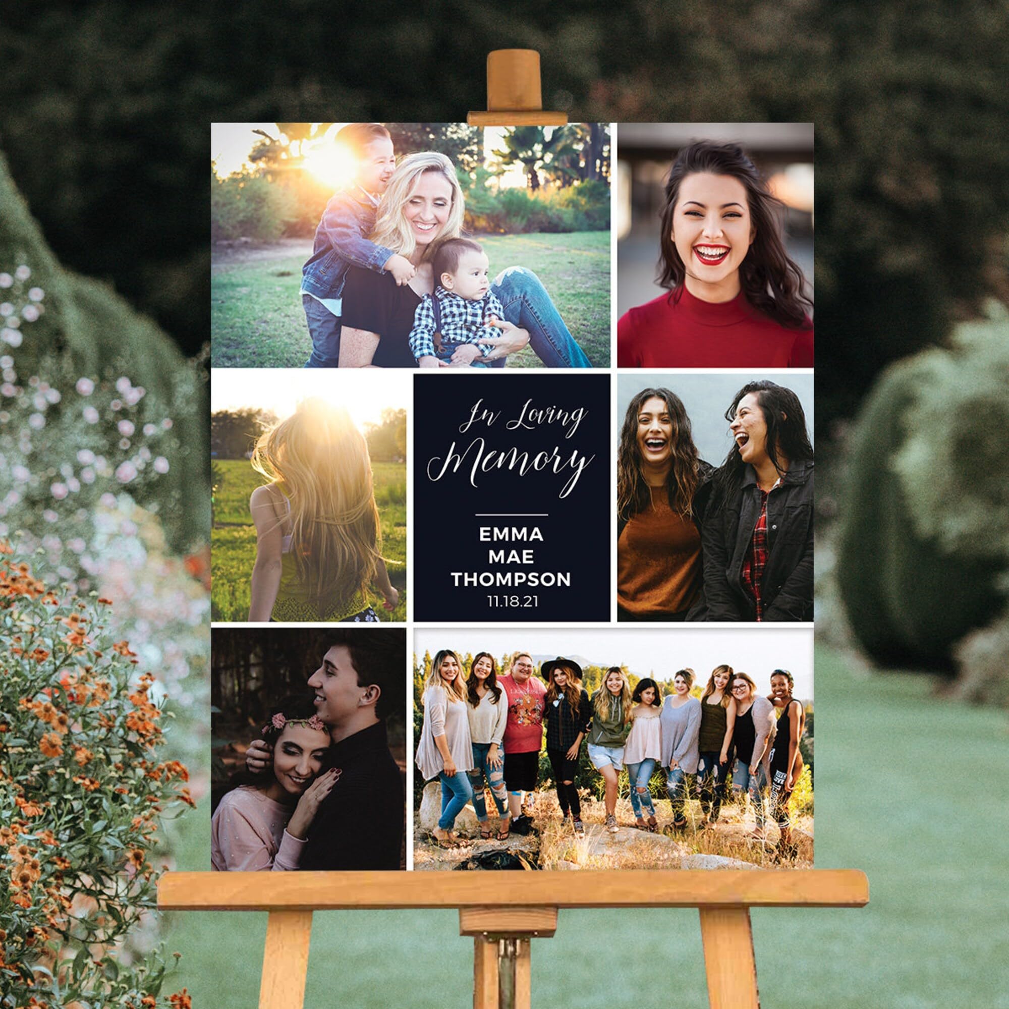 Amazon.com : Celebration Of Life Welcome Sign, Funeral Picture Collage ...