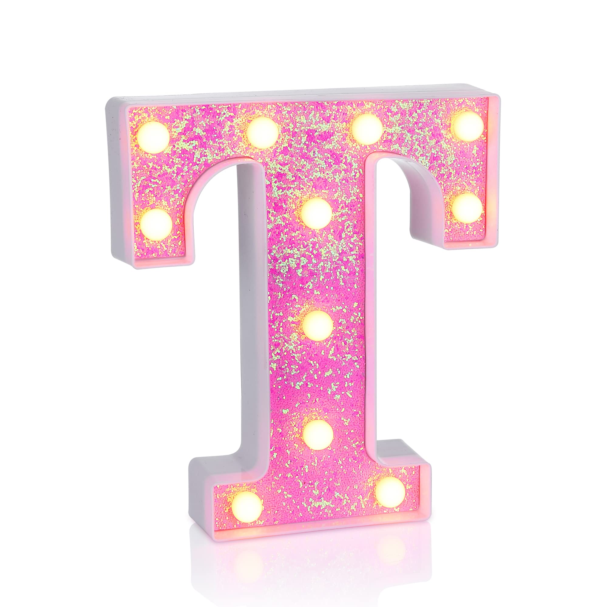 The Letter T In Glitter