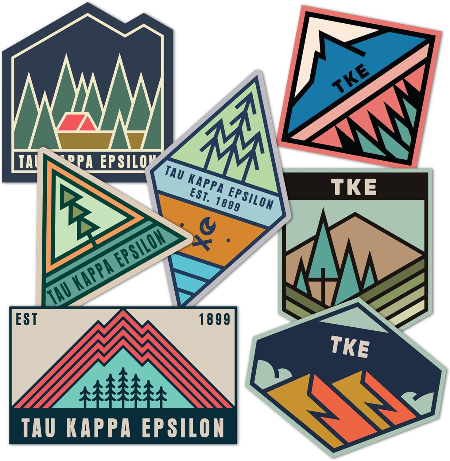 Amazon.com: Desert Cactus Tau Kappa Epsilon Sticker TKE Decal Greek ...