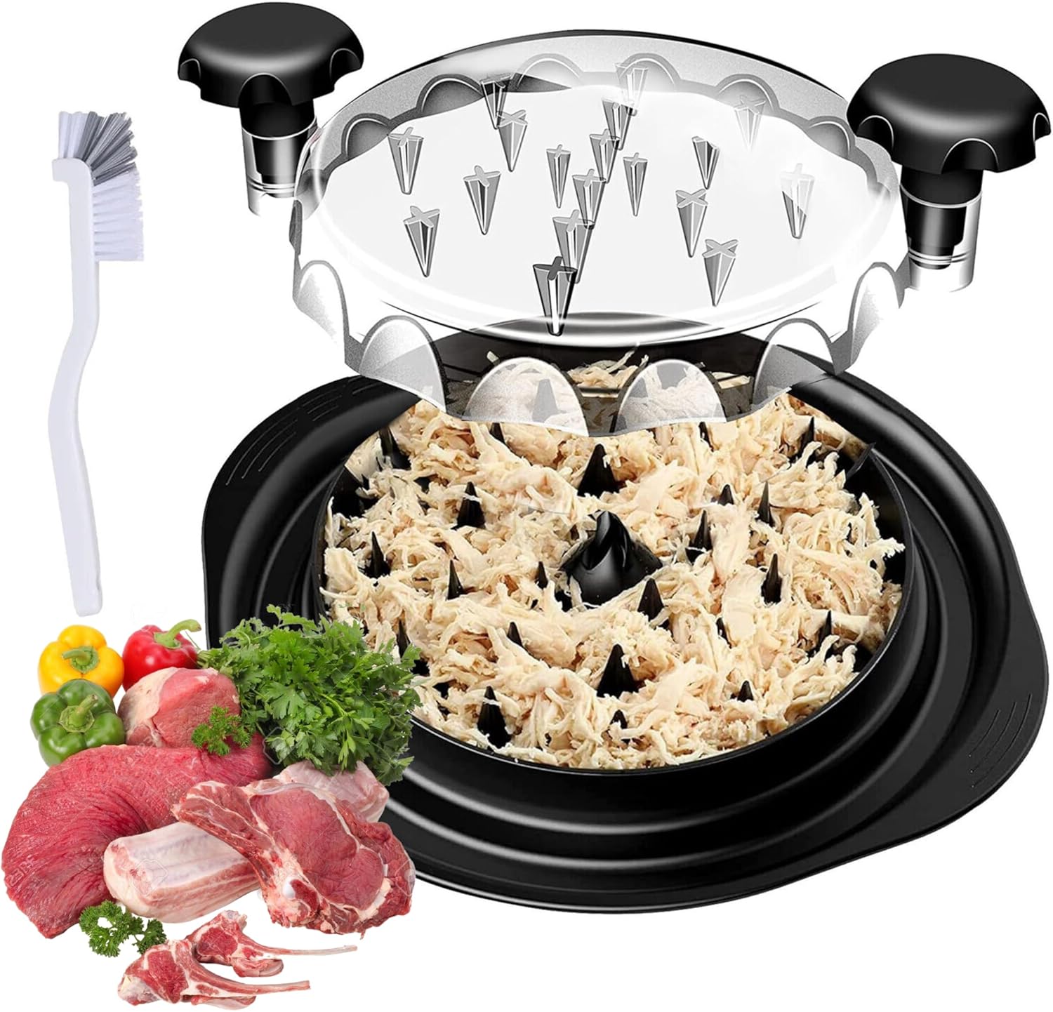 Amazon.com: Manual Chicken Shredder Tool with Cleaning Brush ...