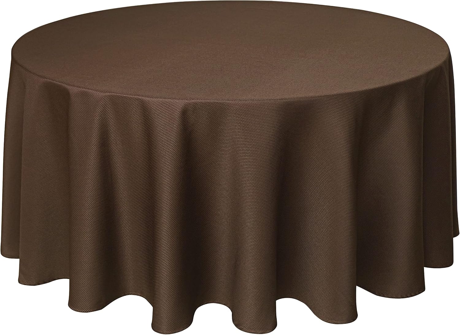 Amazon.com: Biscaynebay Textured Fabric Round Tablecloths 108 Inches in ...