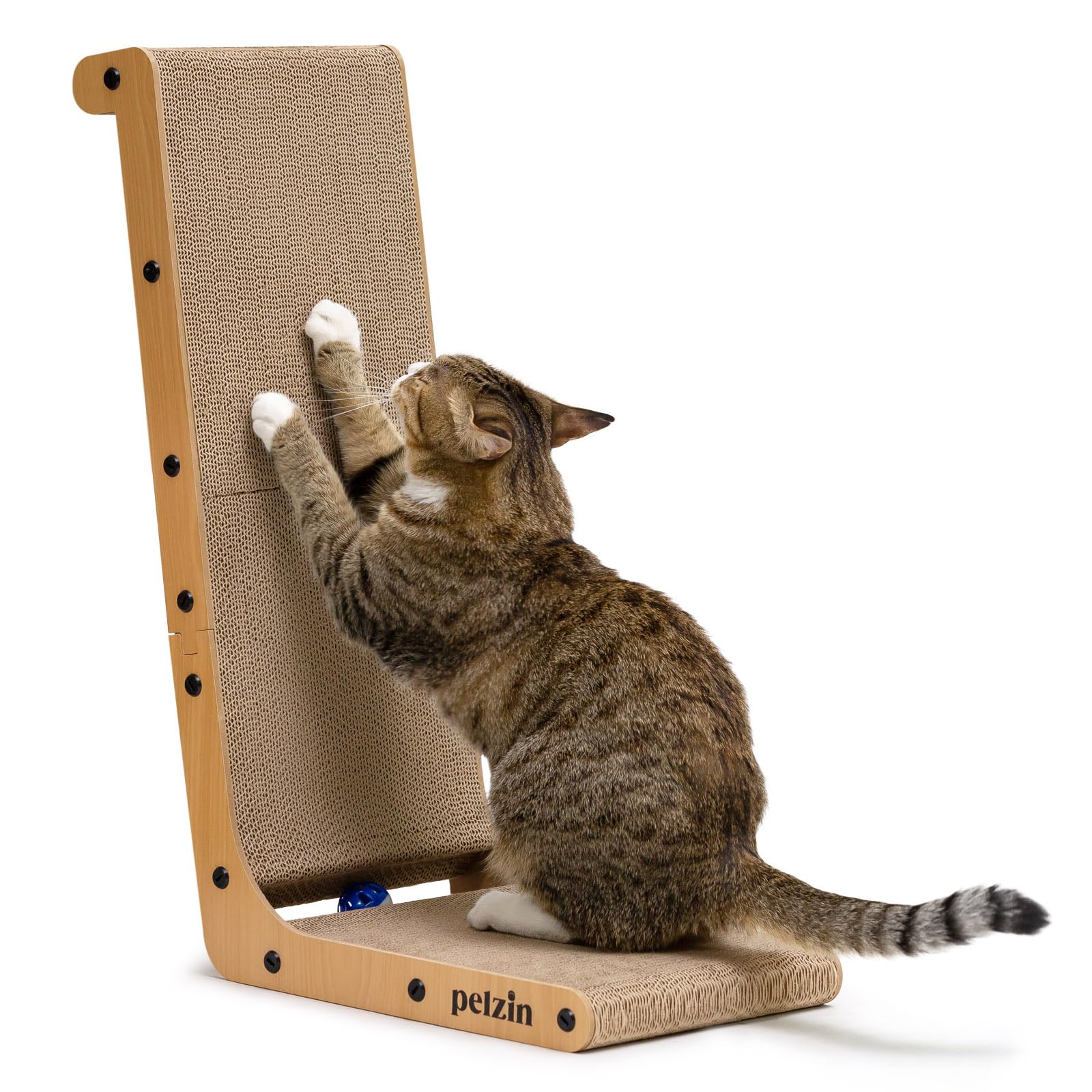 Pelzin Cat Scratching Board - Vertical Cardboard Cat Scratchers for ...