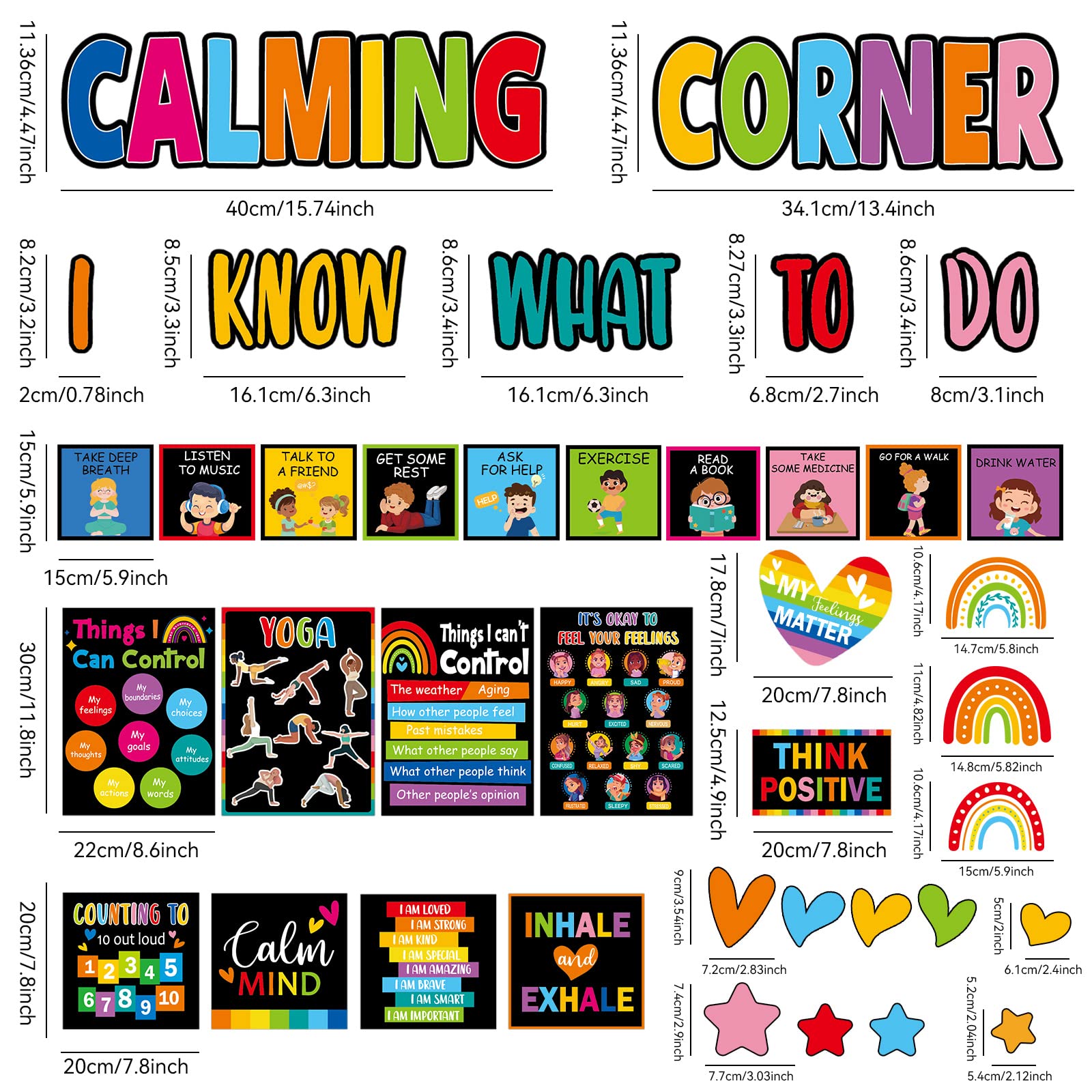 Snapklik.com : Chalkboard Calming Corner Classroom Bulletin Board Set ...