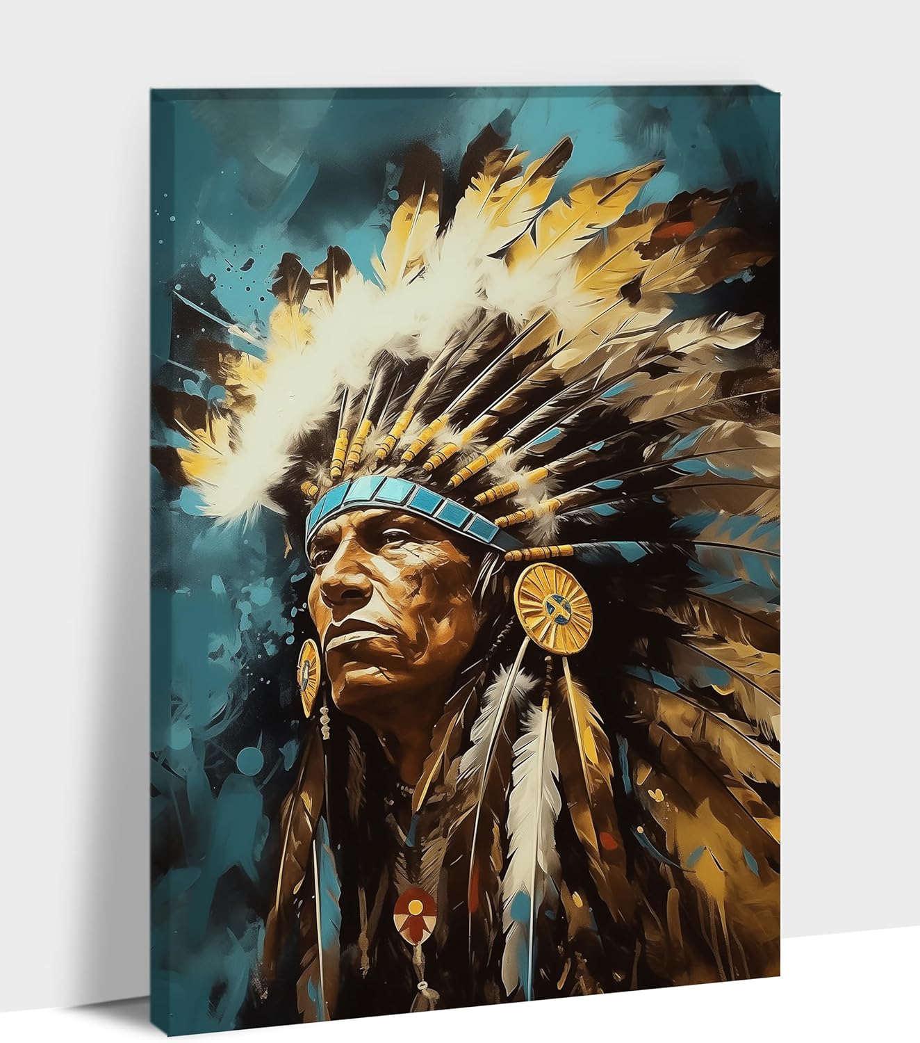 Amazon.com: ANRUOXI Native American Wall Art - Indian Wall Art Native ...