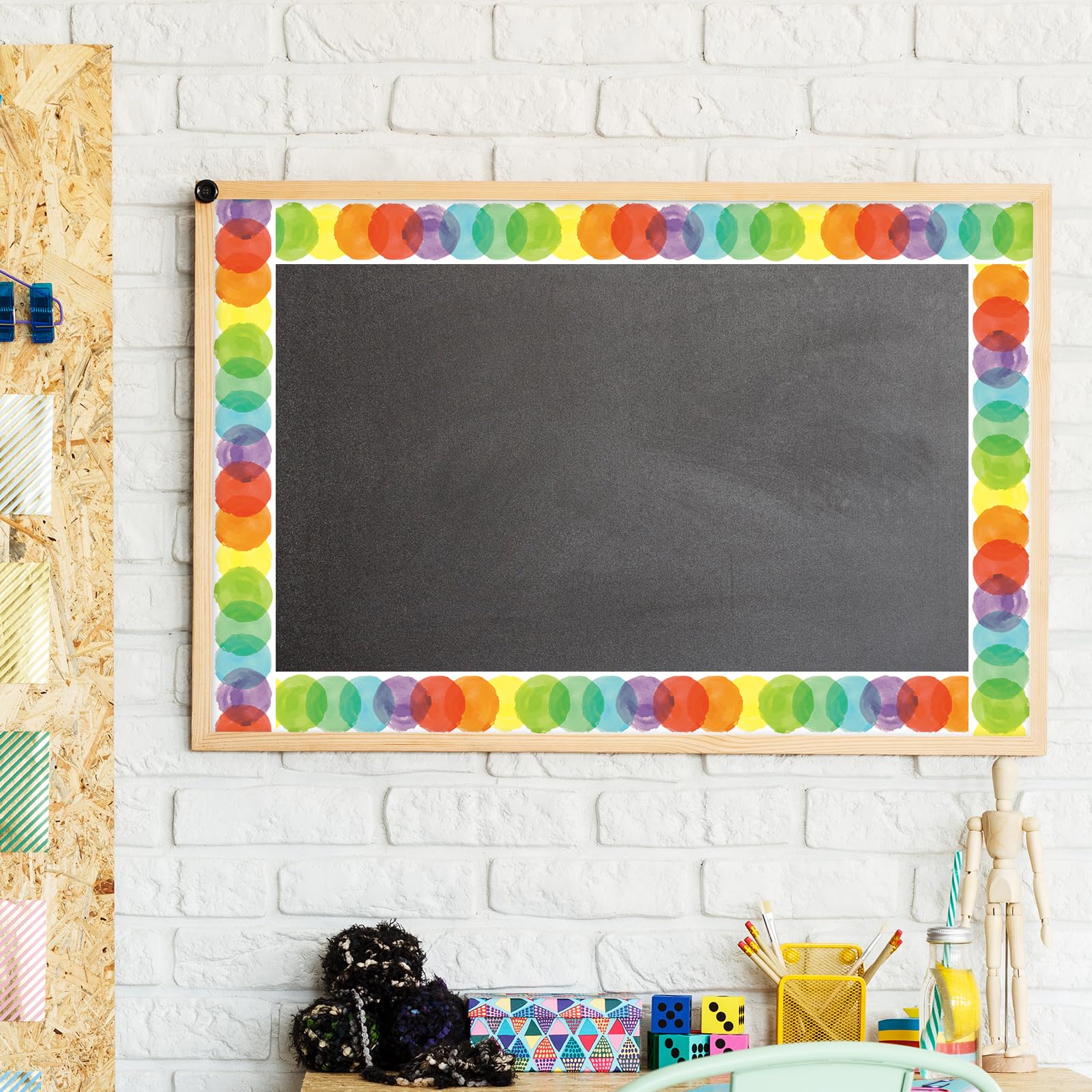 Pink Border For Bulletin Board Whaline 60-Piece Pastel Bulletin Board ...