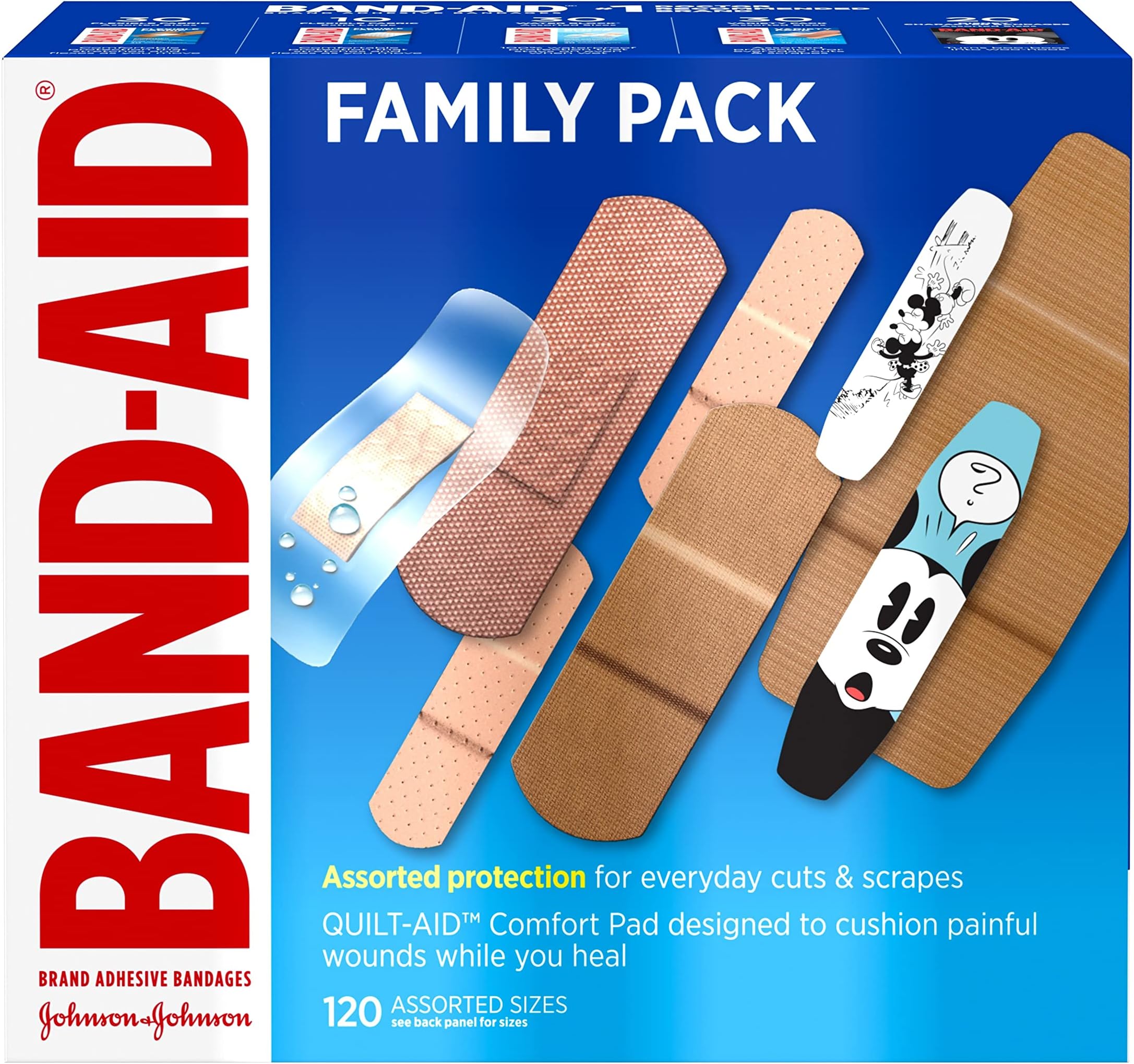 Amazon.com: Band-Aid Brand Adhesive Bandage Family Variety Pack in ...