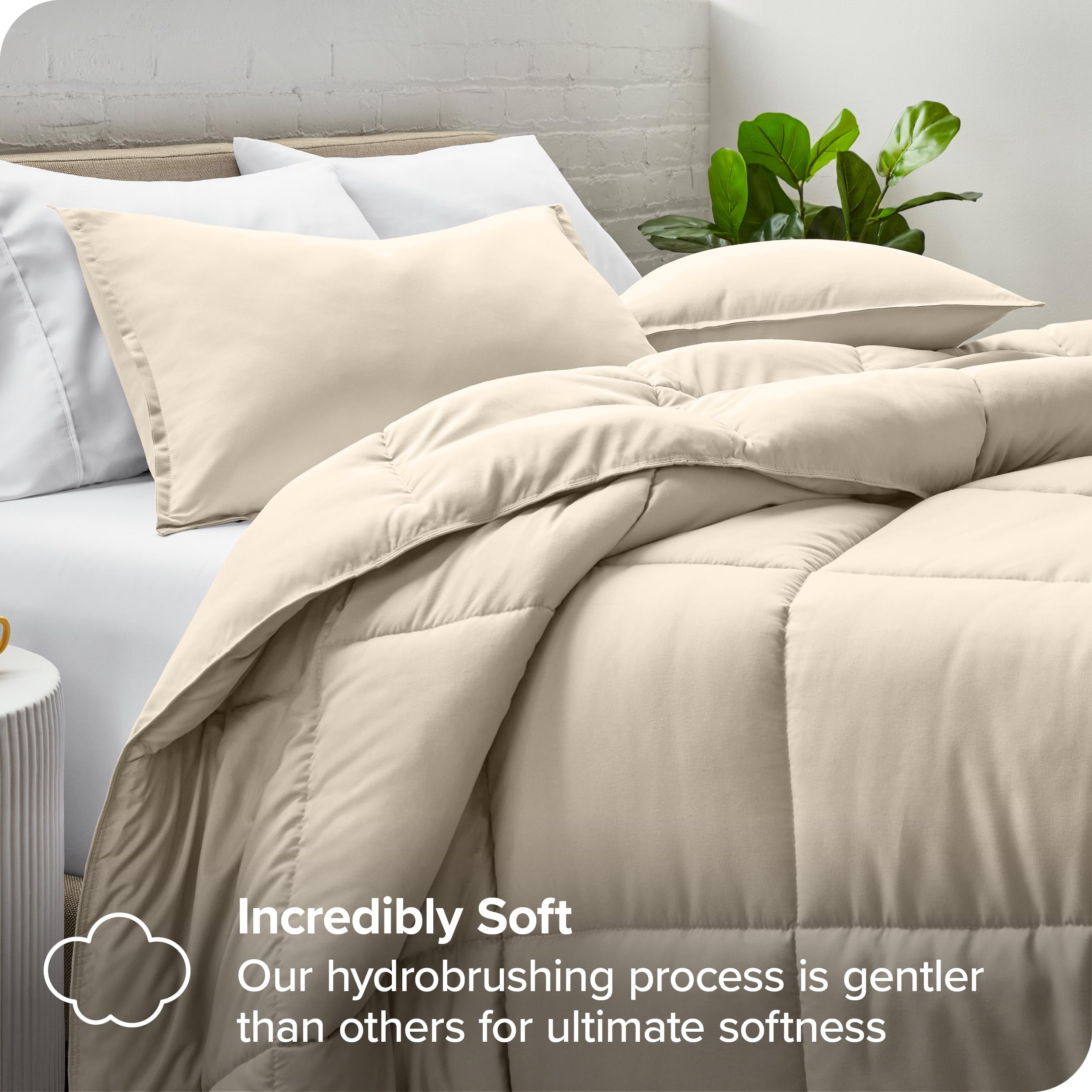 Snapklik.com : Bare Home Comforter Set - Oversized Queen Size - Ultra ...