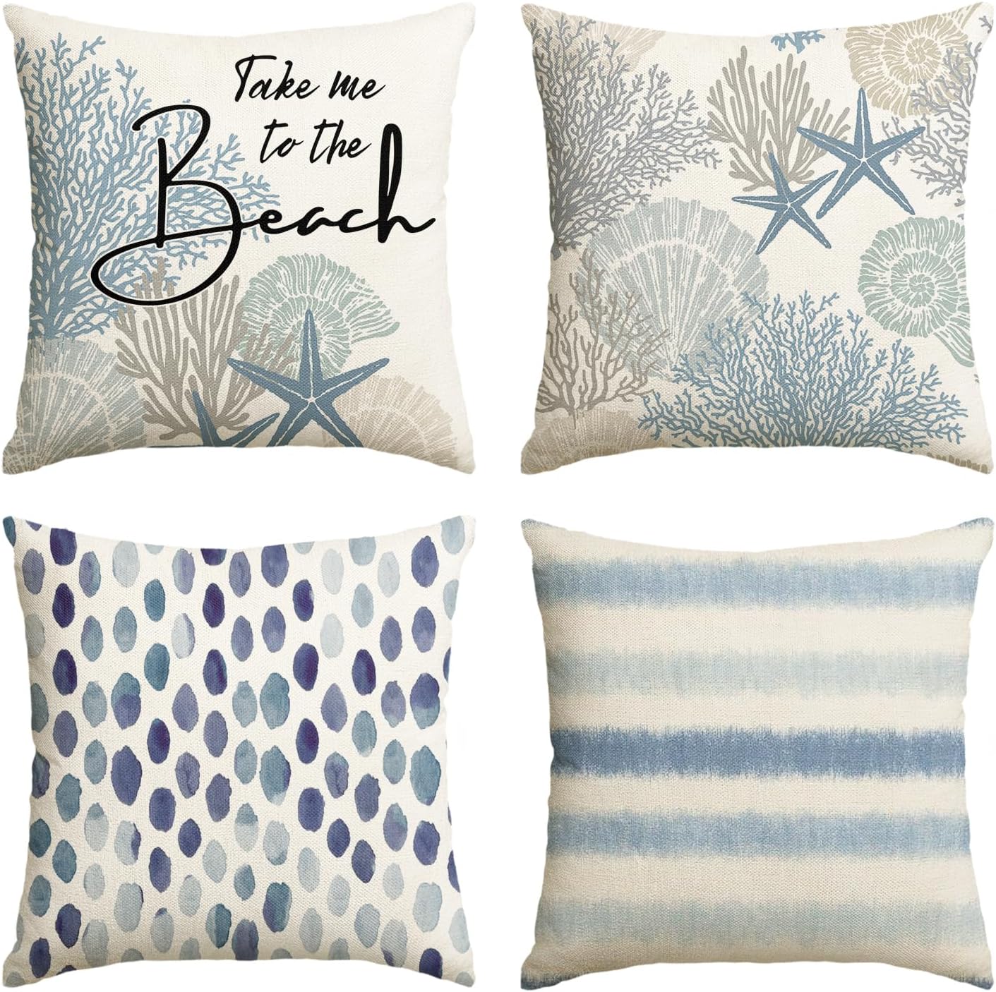Amazon.com: AVOIN colorlife Take Me to The Beach Summer Throw Pillow ...