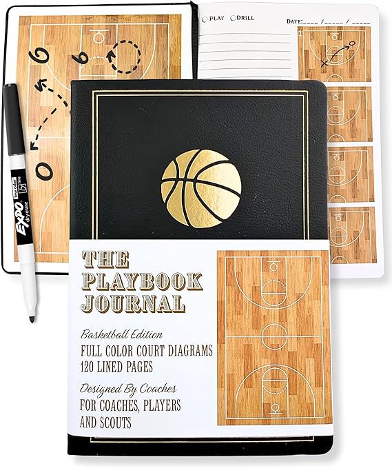 Amazon.com : Basketball Coaching Playbook & Practice Planner with Full ...