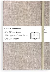 Amazon.com : Portage Grid Dot Paper Hardcover Aesthetic Notebook ...