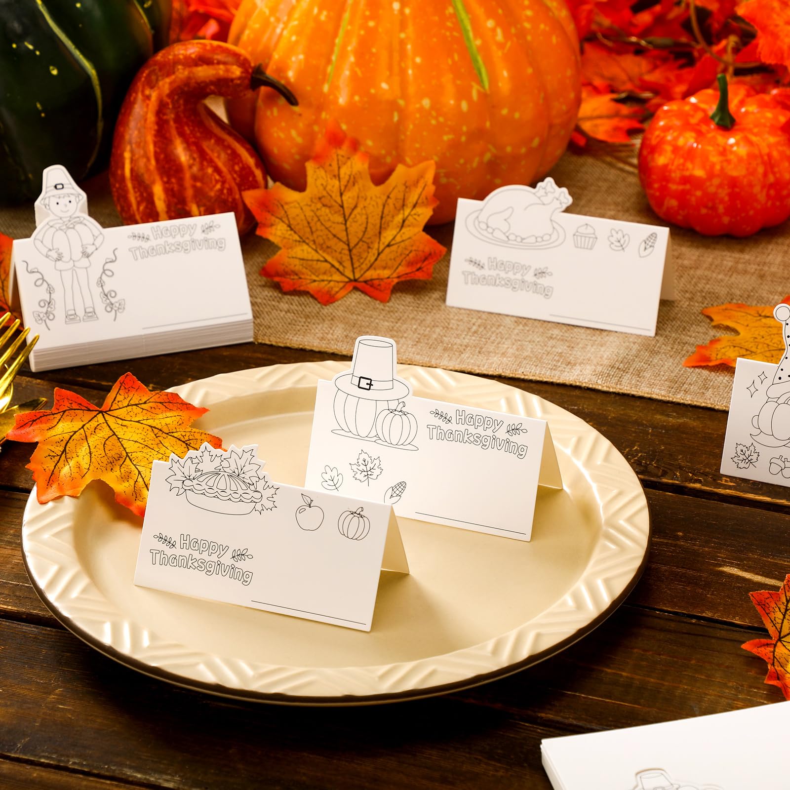 Snapklik.com : 200 Pcs Thanksgiving Crafts For Kids Turkey Coloring ...