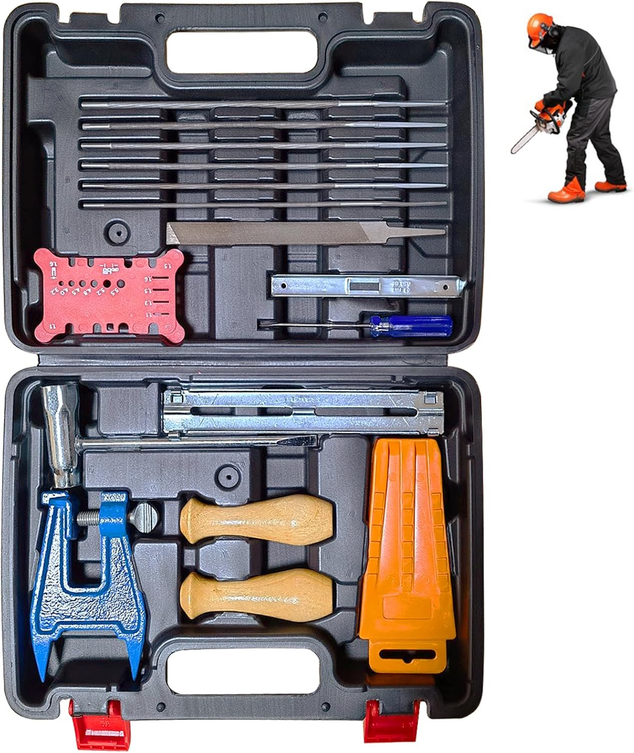 Amazon.com: YEFA Chainsaw Chain Sharpening Kit with Hard Case ...