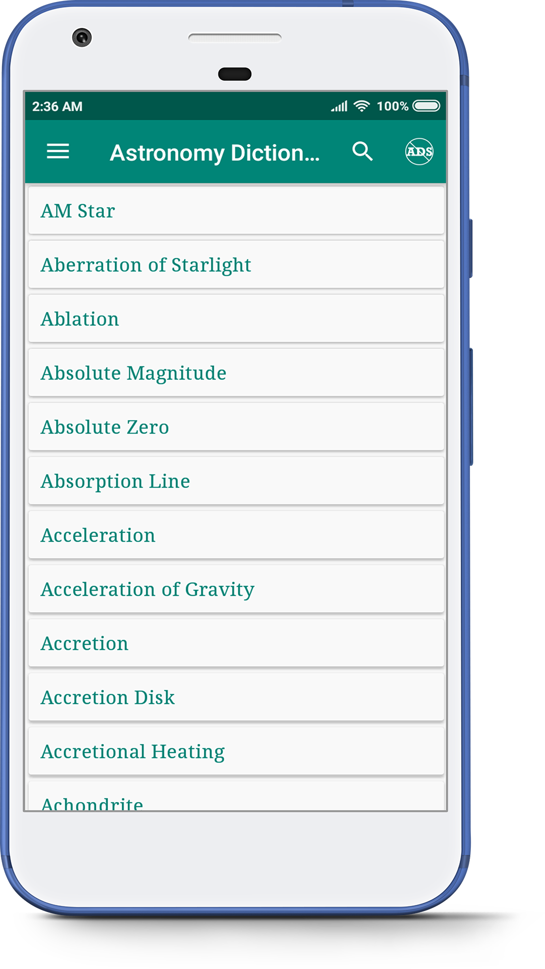 Astronomy Dictionary - App on Amazon Appstore